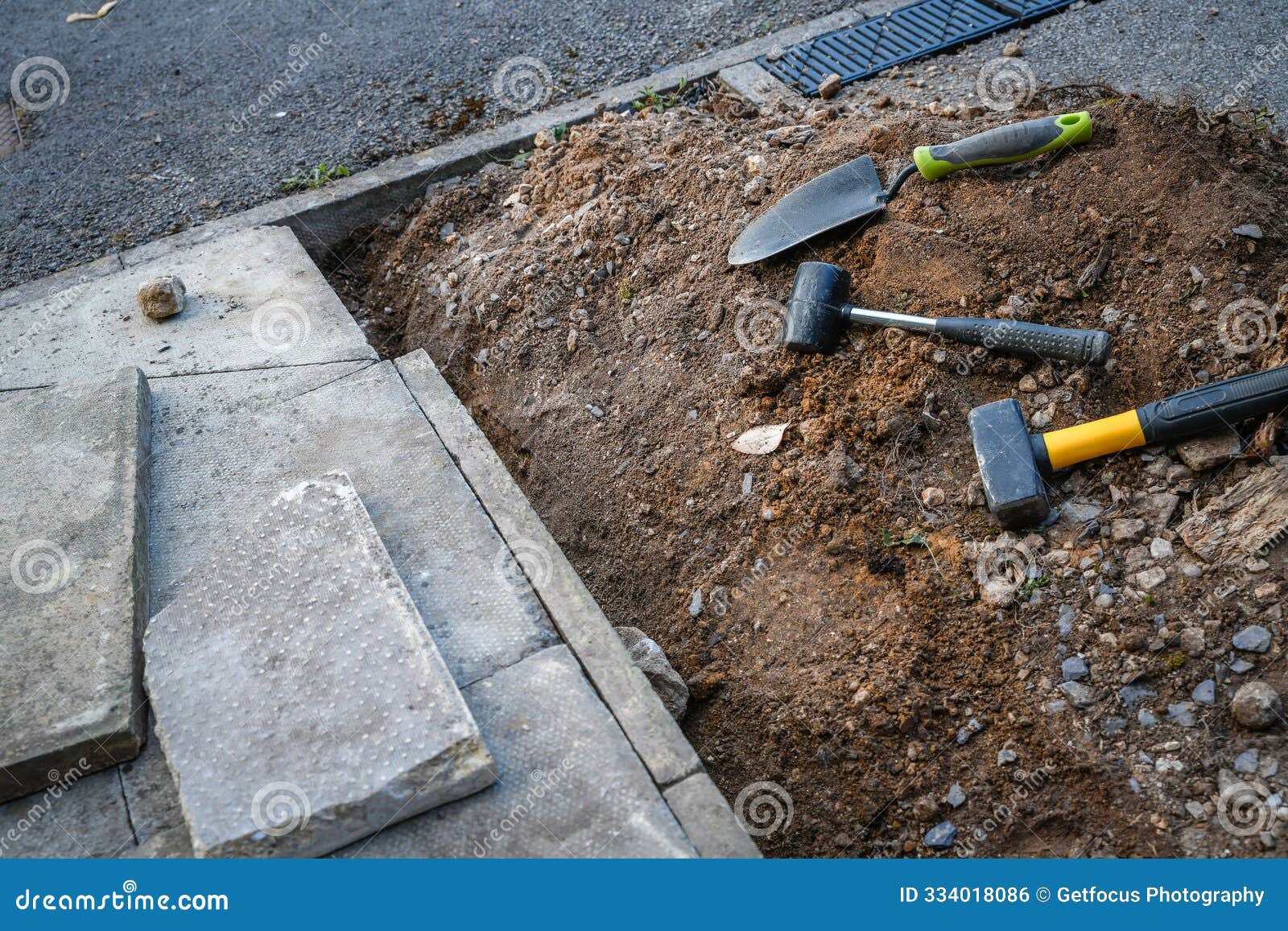 Building Side of Walkway Pavement Stock Photo - Image of road, brick ...