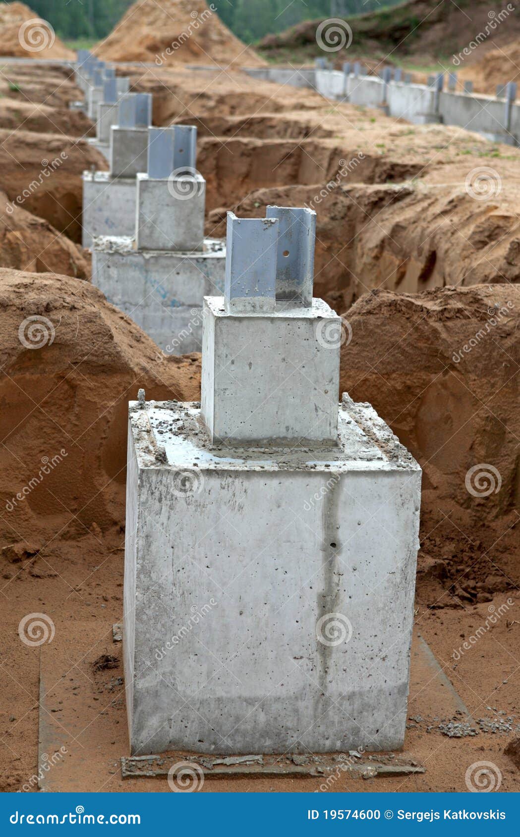 Building site stock photo. Image of architecture, basement - 19574600