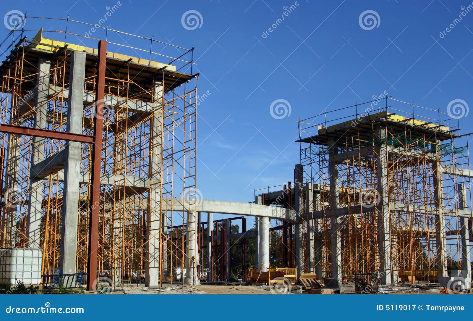 Building Site stock image. Image of pillar, construction - 5119017