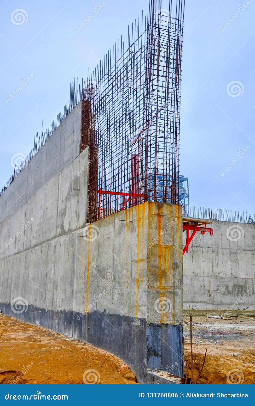 Construction of Concrete Designs, Iron Frame Constructions Stock Photo ...