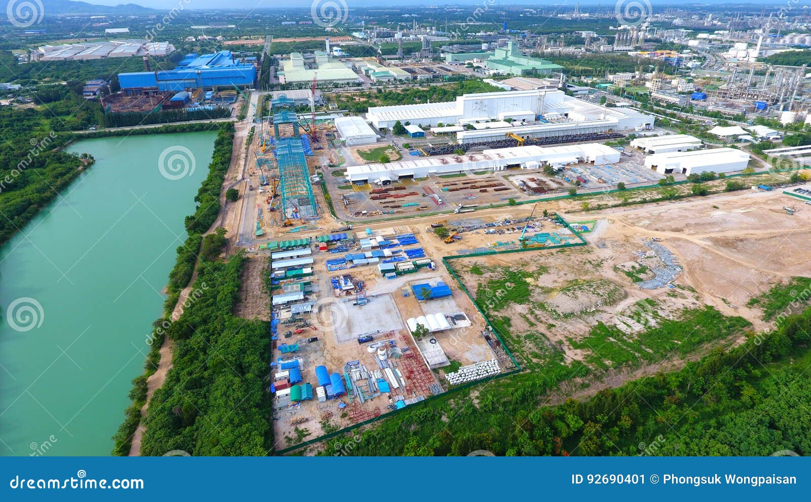 Building on site Factory stock image. Image of industry - 92690401