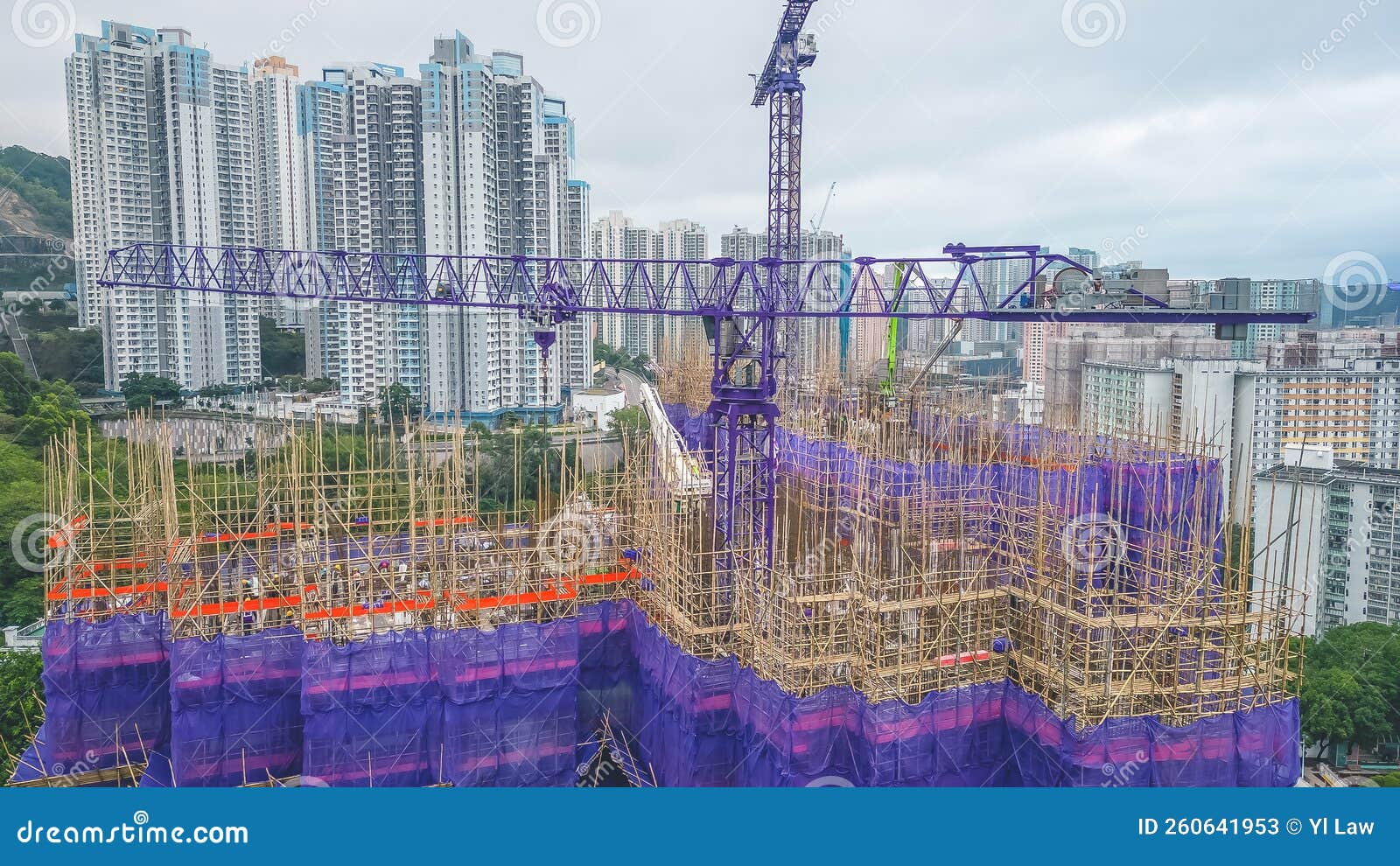 The Building Site at Hong Kong, Under Construction Editorial Stock ...