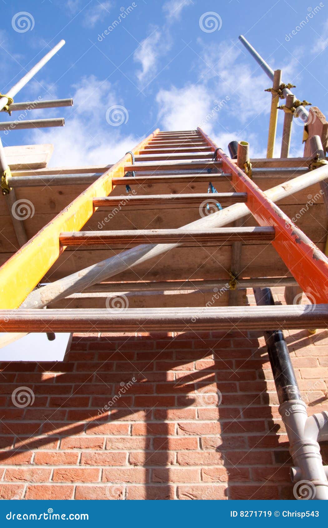 Building site ladder stock image. Image of industry, contractor - 8271719