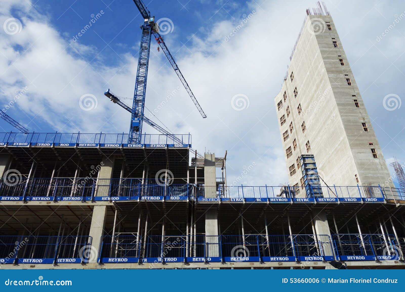 Building site editorial photo. Image of worksite, industries - 53660006