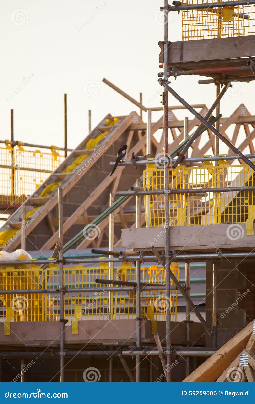 Building Site with New Homes Stock Photo - Image of homes, industry ...