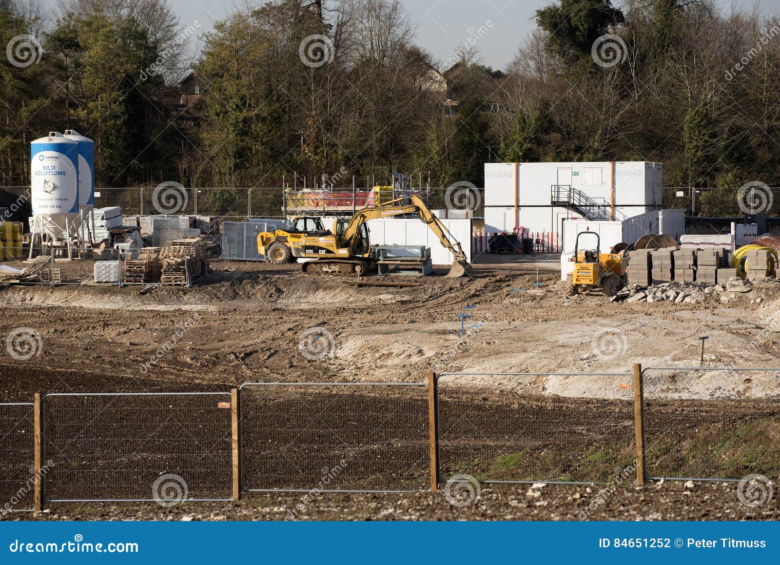 Building Site Secure Materials Storage Area Editorial Photography ...