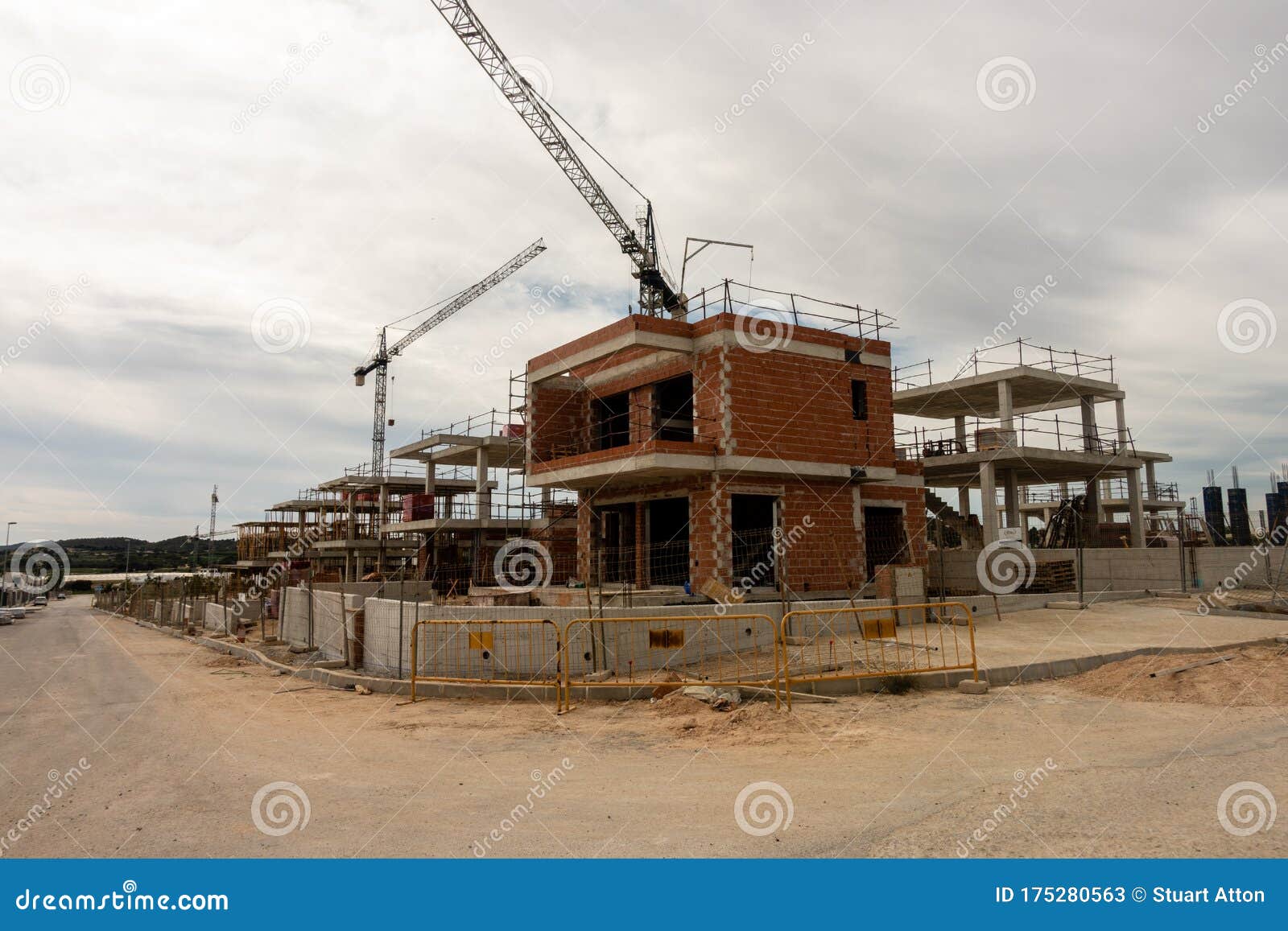 Building site in spain stock image. Image of strength - 175280563