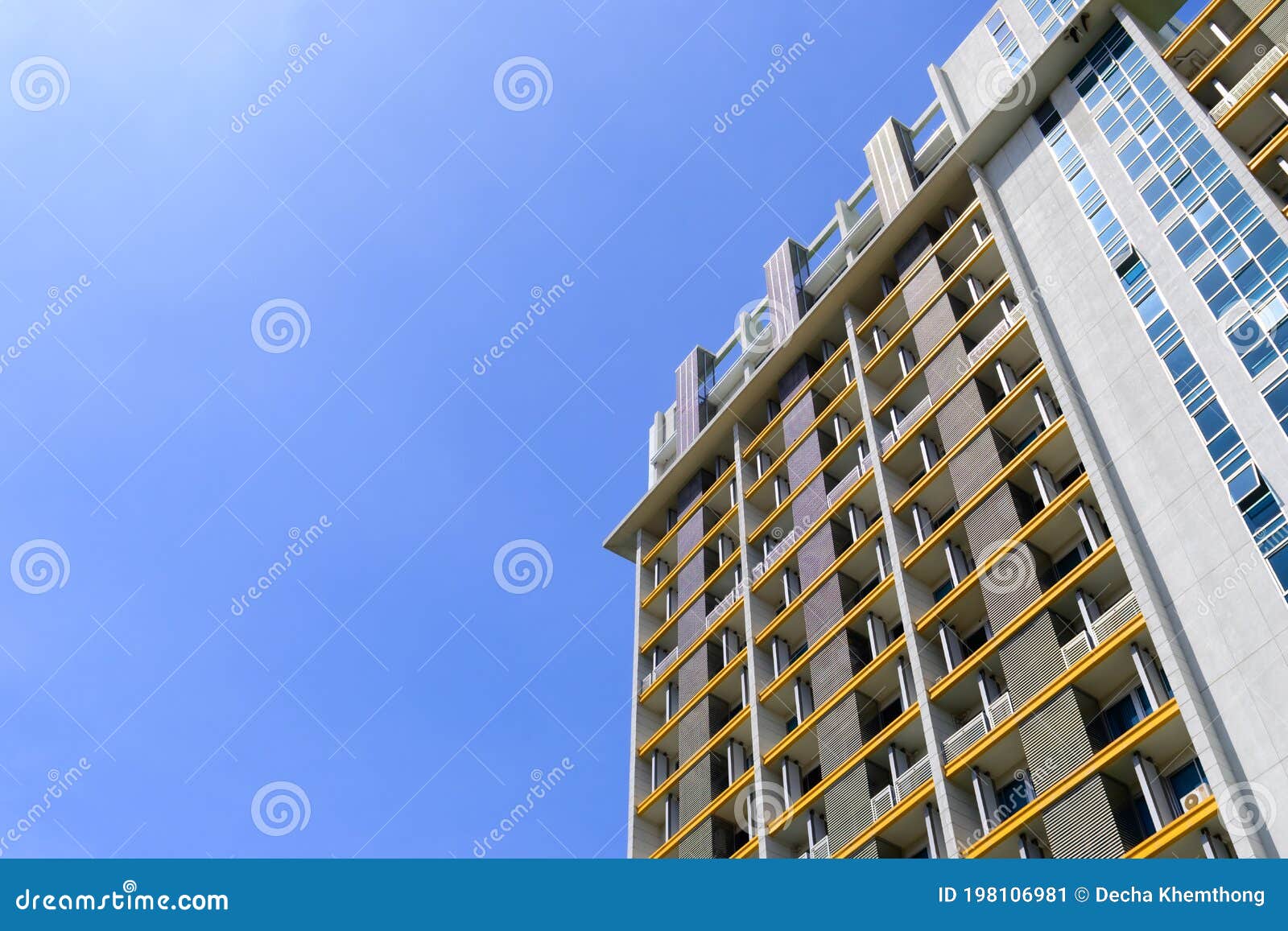 Building and sky stock image. Image of modern, landmark - 198106981