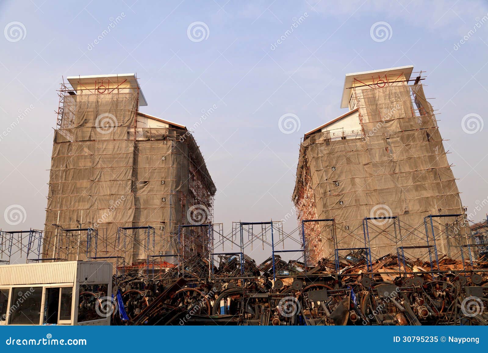 Building slant stock image. Image of community, residential - 30795235