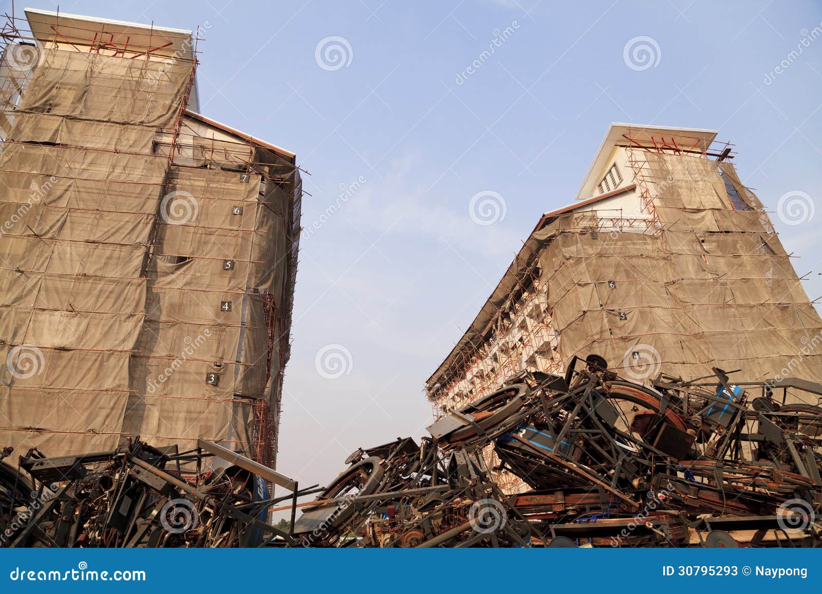 Building slant stock image. Image of thailand, slant - 30795293