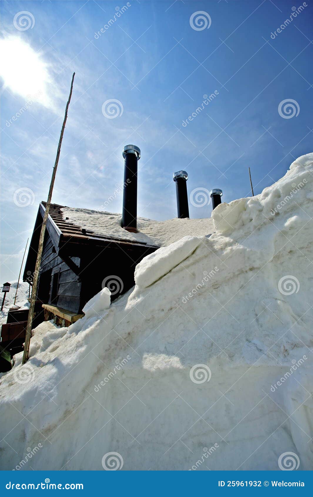 Building in the Snow stock photo. Image of snowboard - 25961932