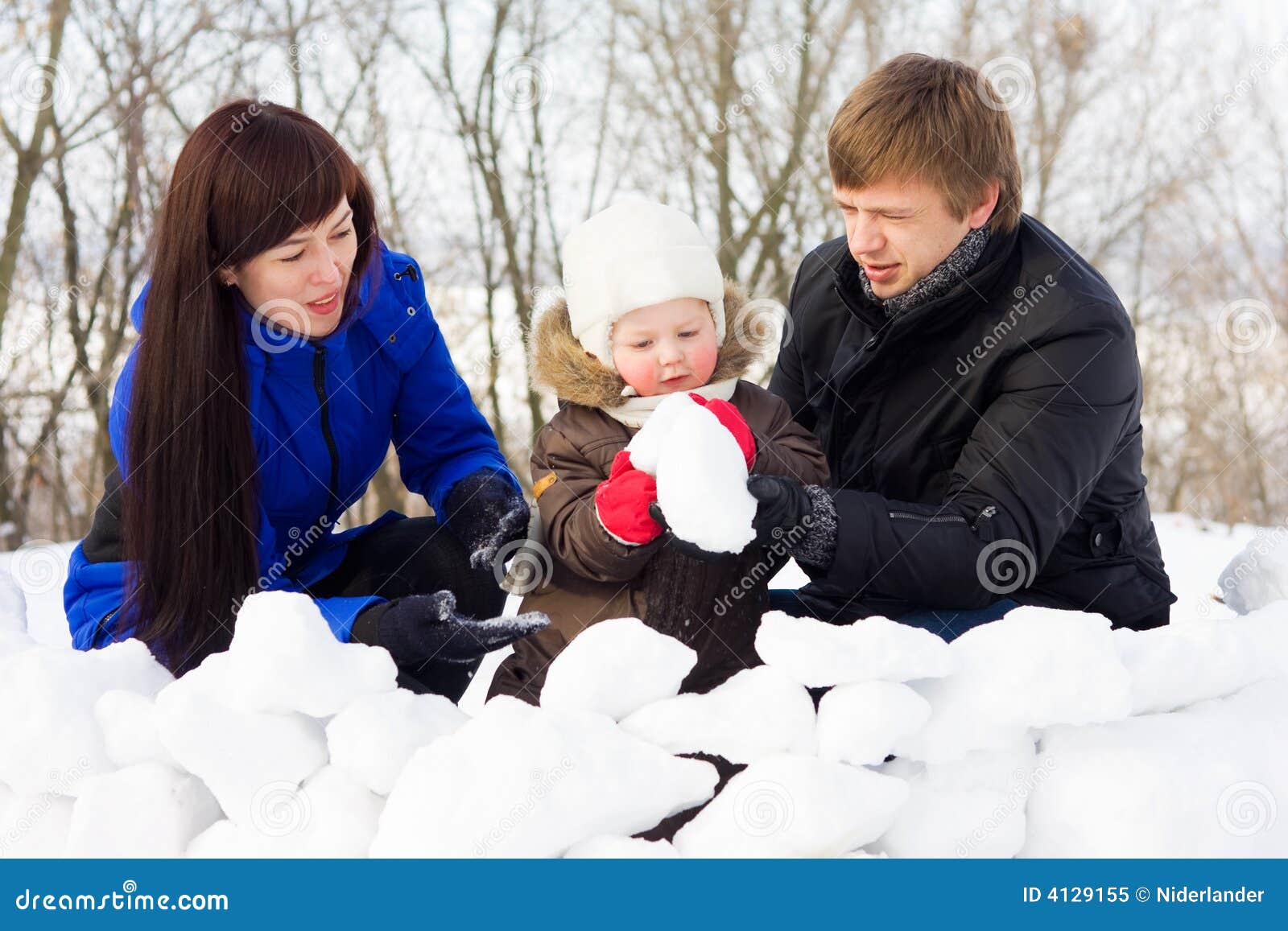 Building snow tower stock image. Image of leisure, family - 4129155
