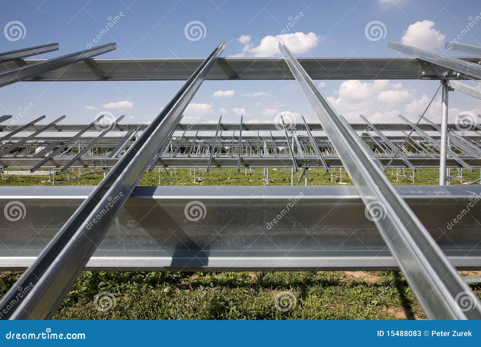 Building of Solar Power Plant Stock Image - Image of metal, build: 15488083