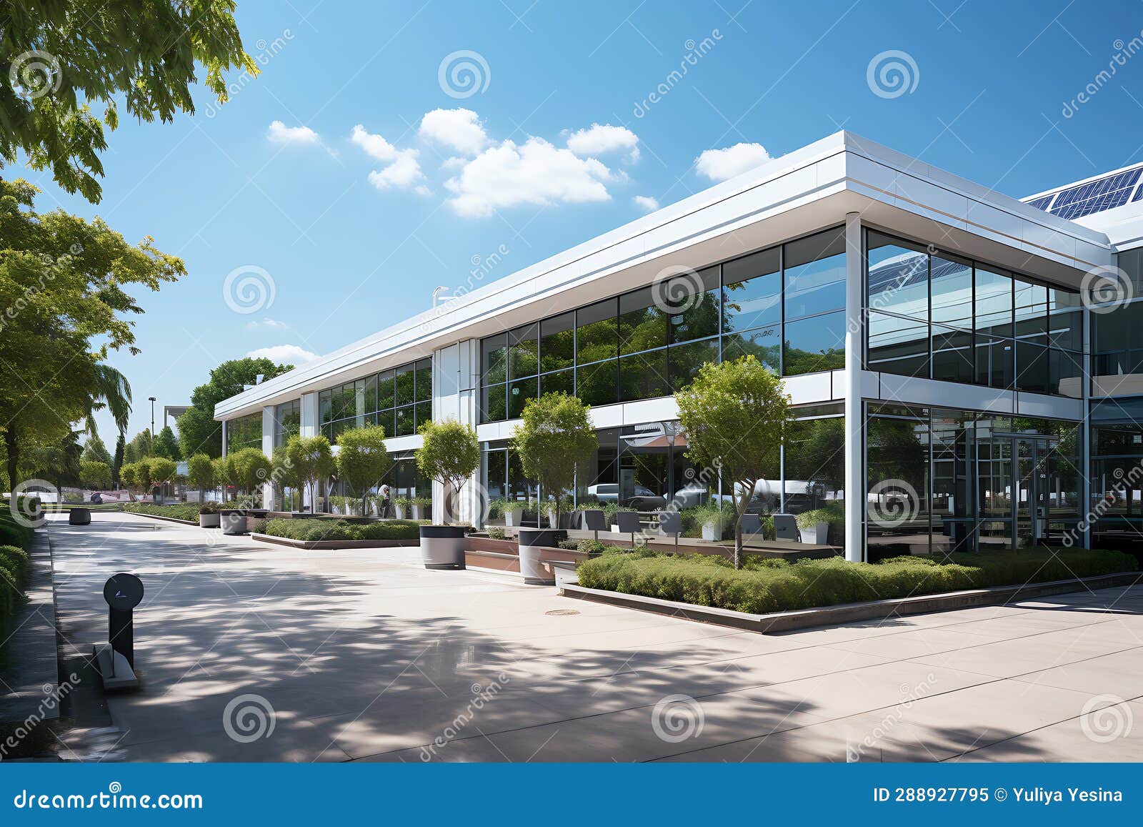 Building with Solar Windows or Transparent Solar Panels As Windows ...