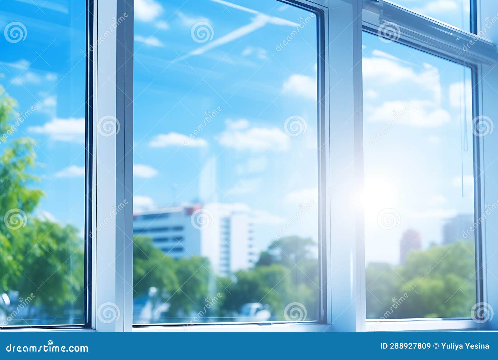 Building with Solar Windows or Transparent Solar Panels As Windows ...