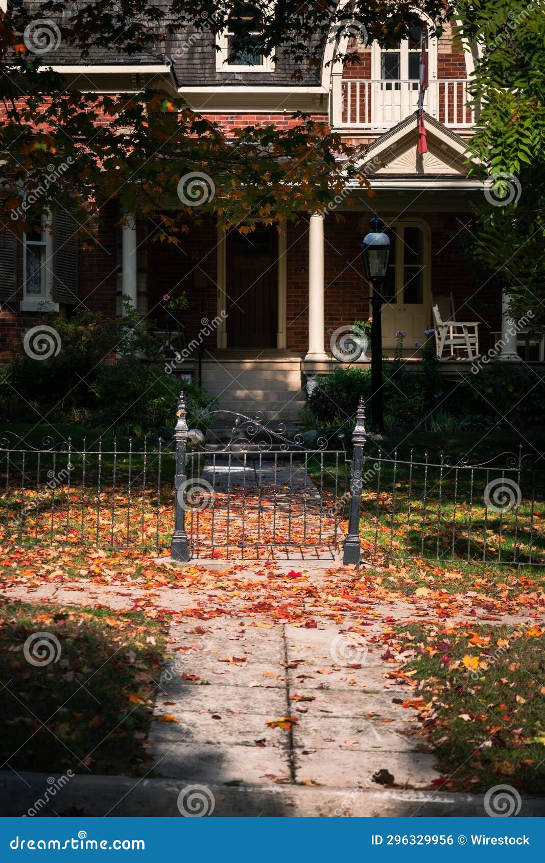 A Building with Some Sort of House with Trees in Front of it Stock ...
