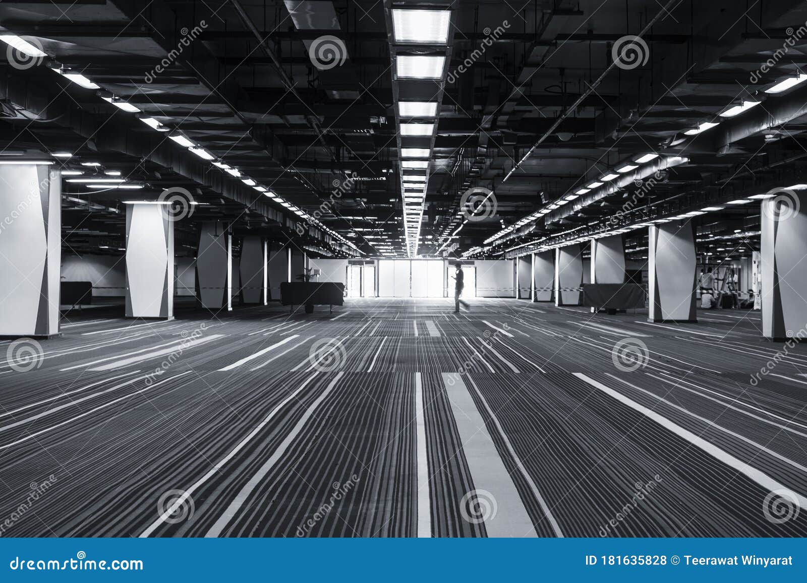 Building Indoor Space Perspective Event Exhibition Rental Space ...