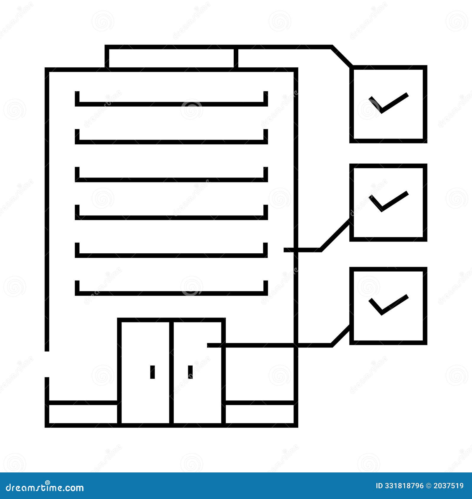 Building Specifications Architectural Drafter Line Icon Vector ...