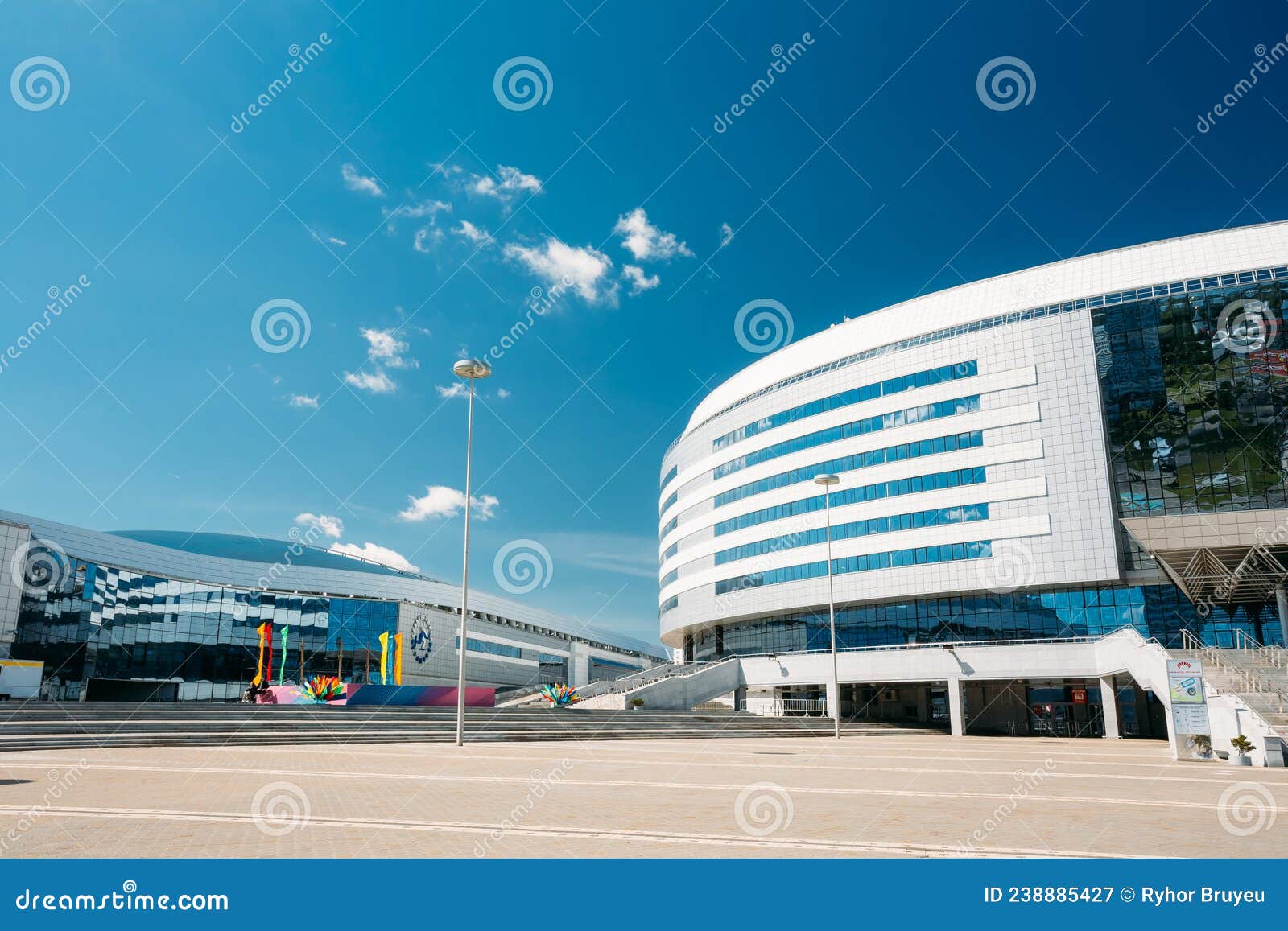 The Building of the Sports Complex Minsk Arena in Minsk, Belarus ...