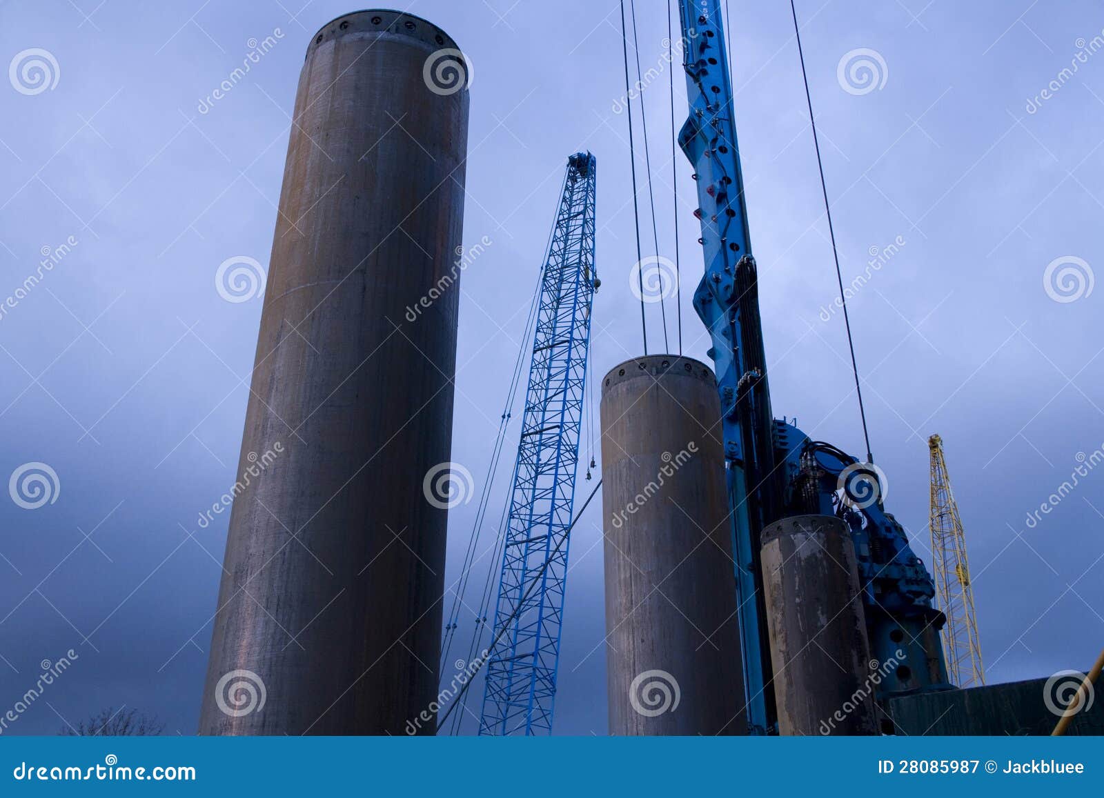 Building the SR 99 tunnel stock image. Image of city - 28085987