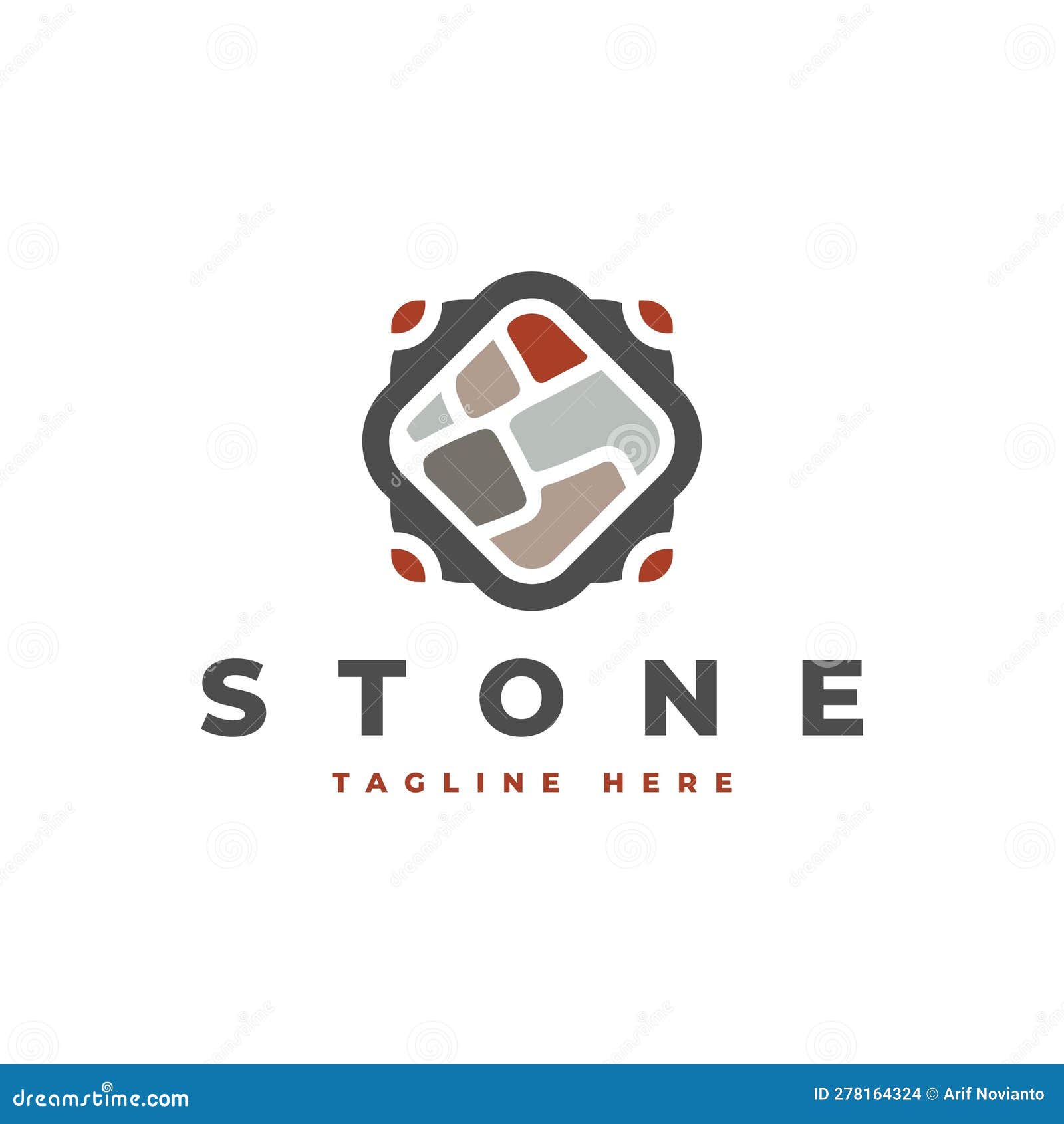 Building Stone Vector Illustration Logo Stock Vector - Illustration of ...