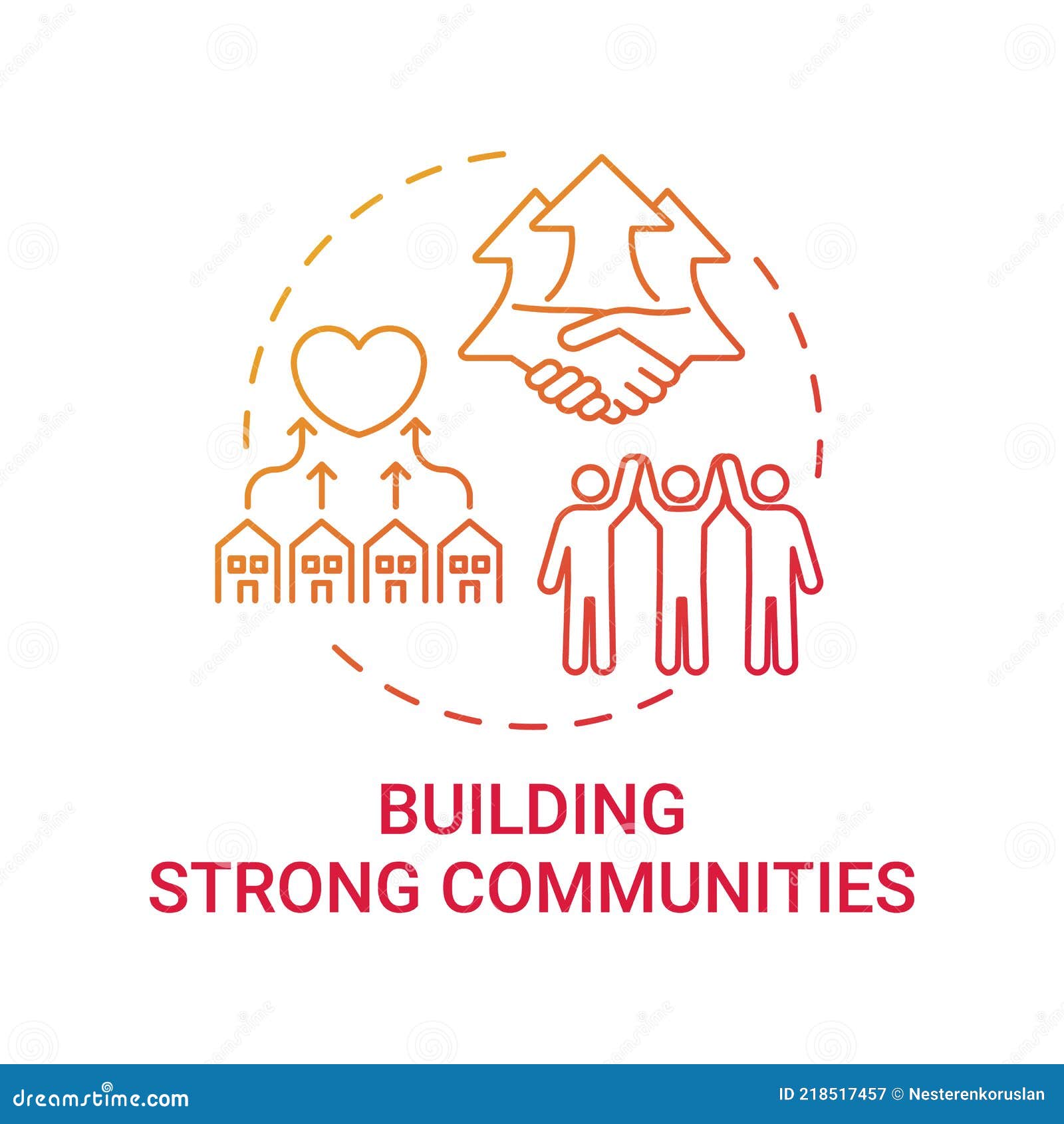 Building Strong Communities Concept Icon Stock Vector - Illustration of ... Building Strong Communities Concept Icon Stock Vector - Illustration of ...