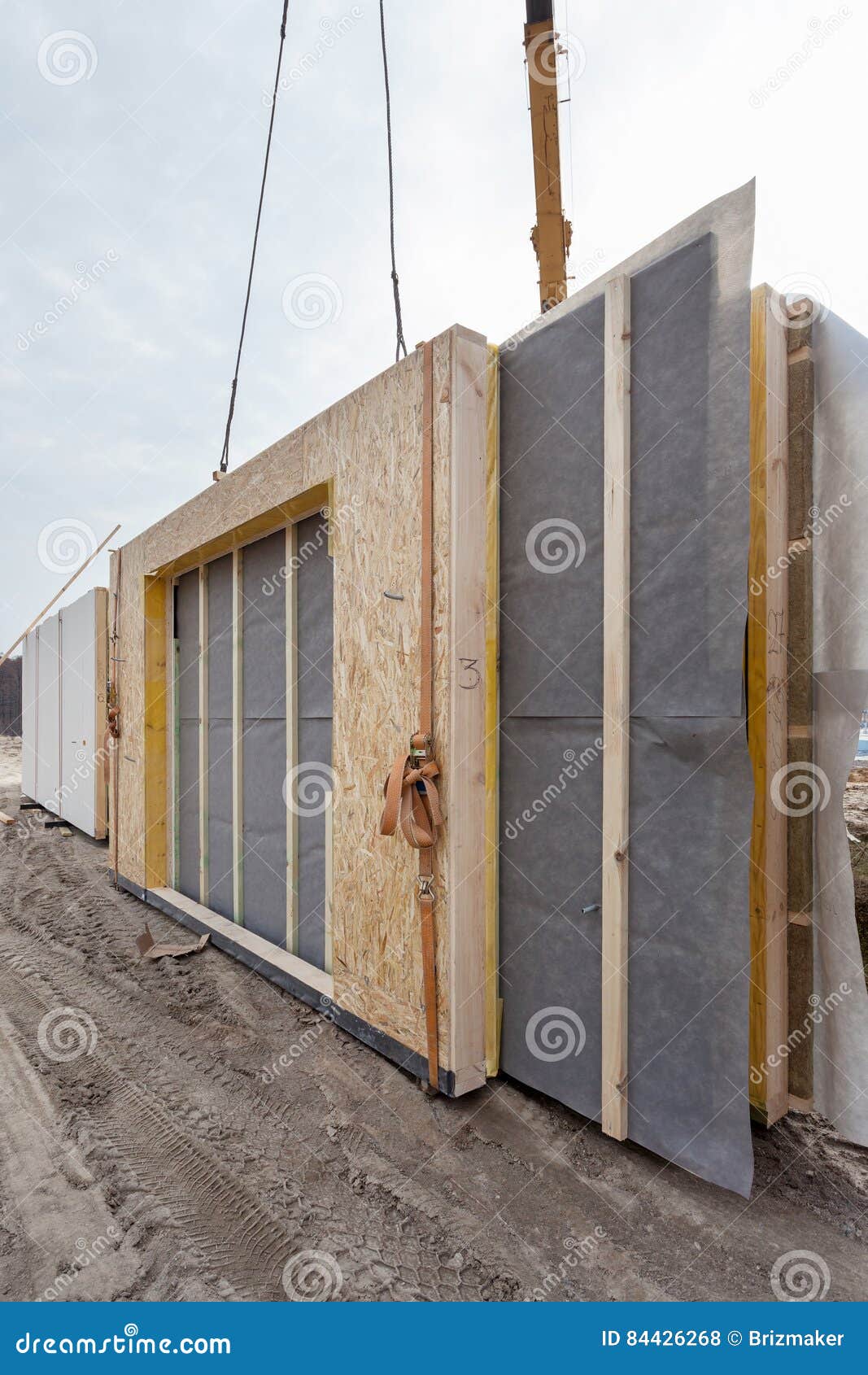 Building a Structural Insulated Panels Frame House Stock Photo - Image ...