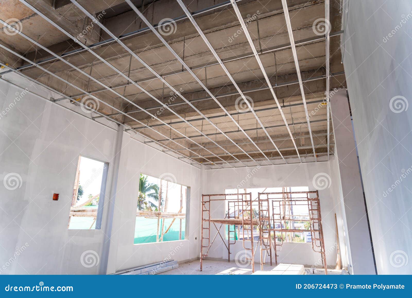 Construction Of Ceiling Insulation Royalty-Free Stock Photography ...