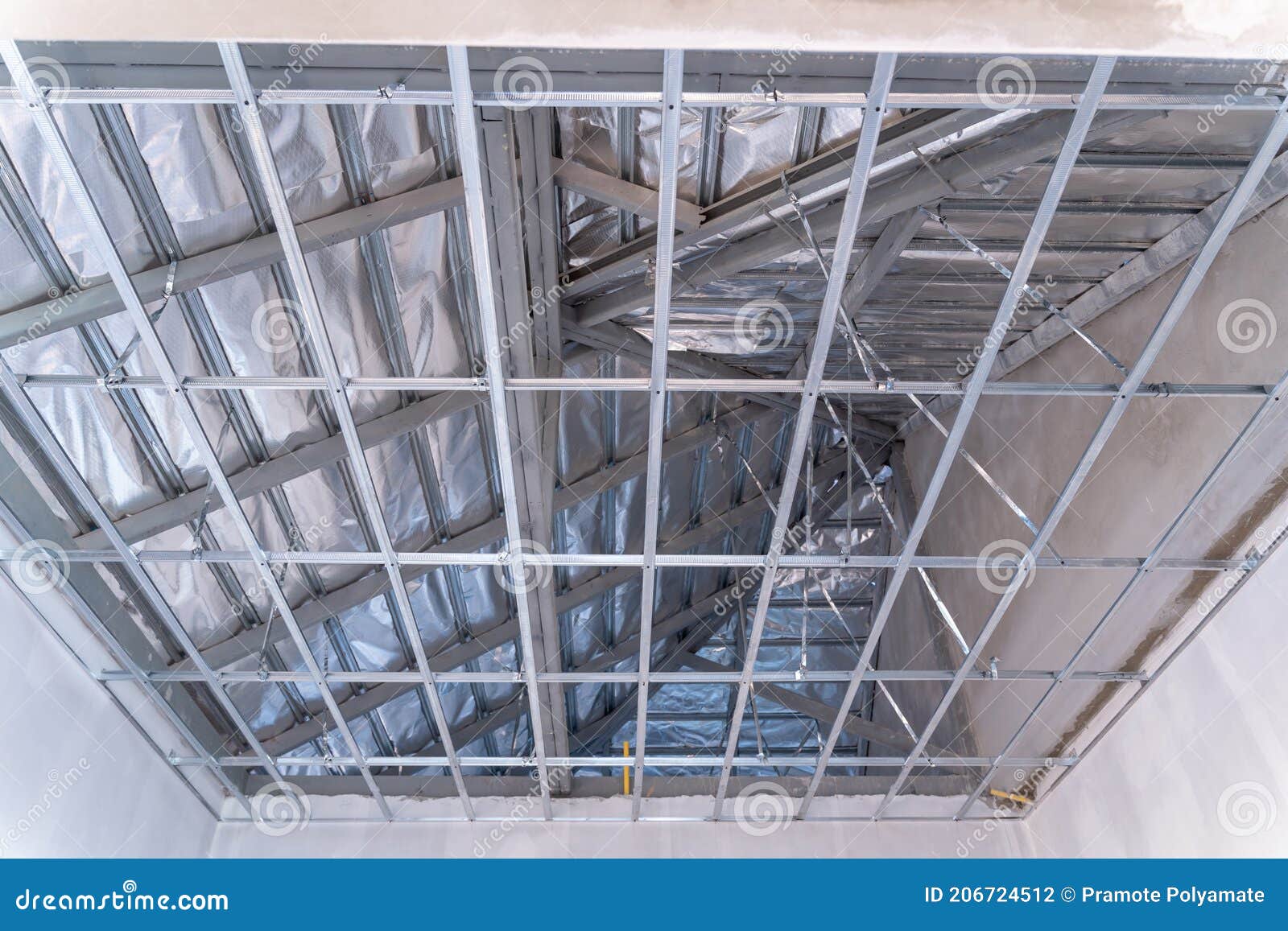 Construction Of Ceiling Insulation Royalty-Free Stock Photography ...