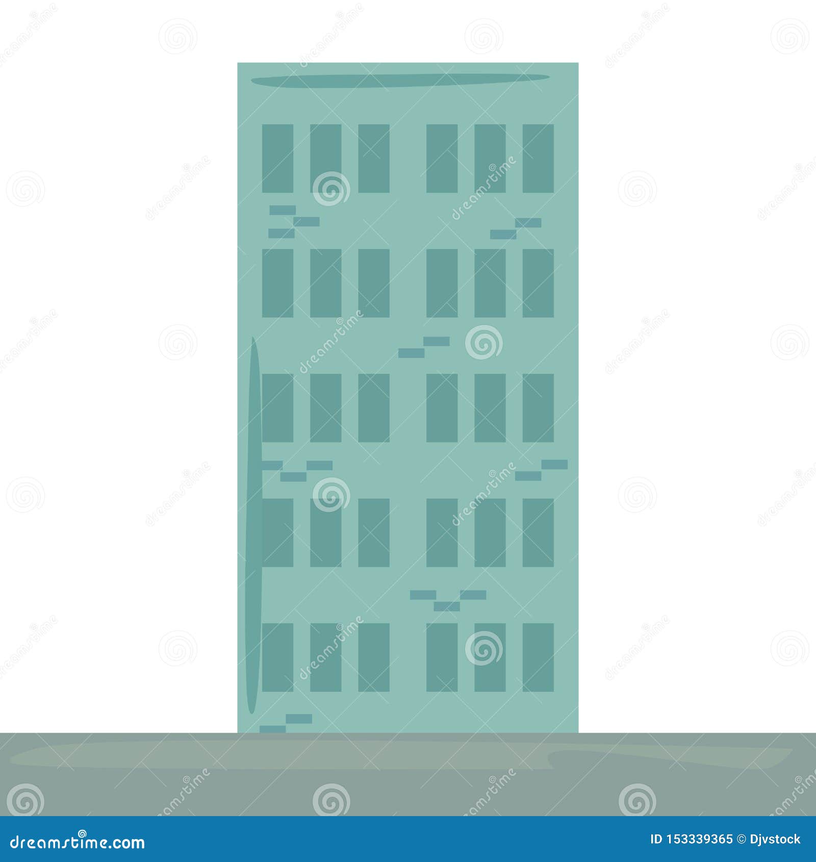 Building Structure Exterior Icon Vector Ilustration Stock Illustration ...