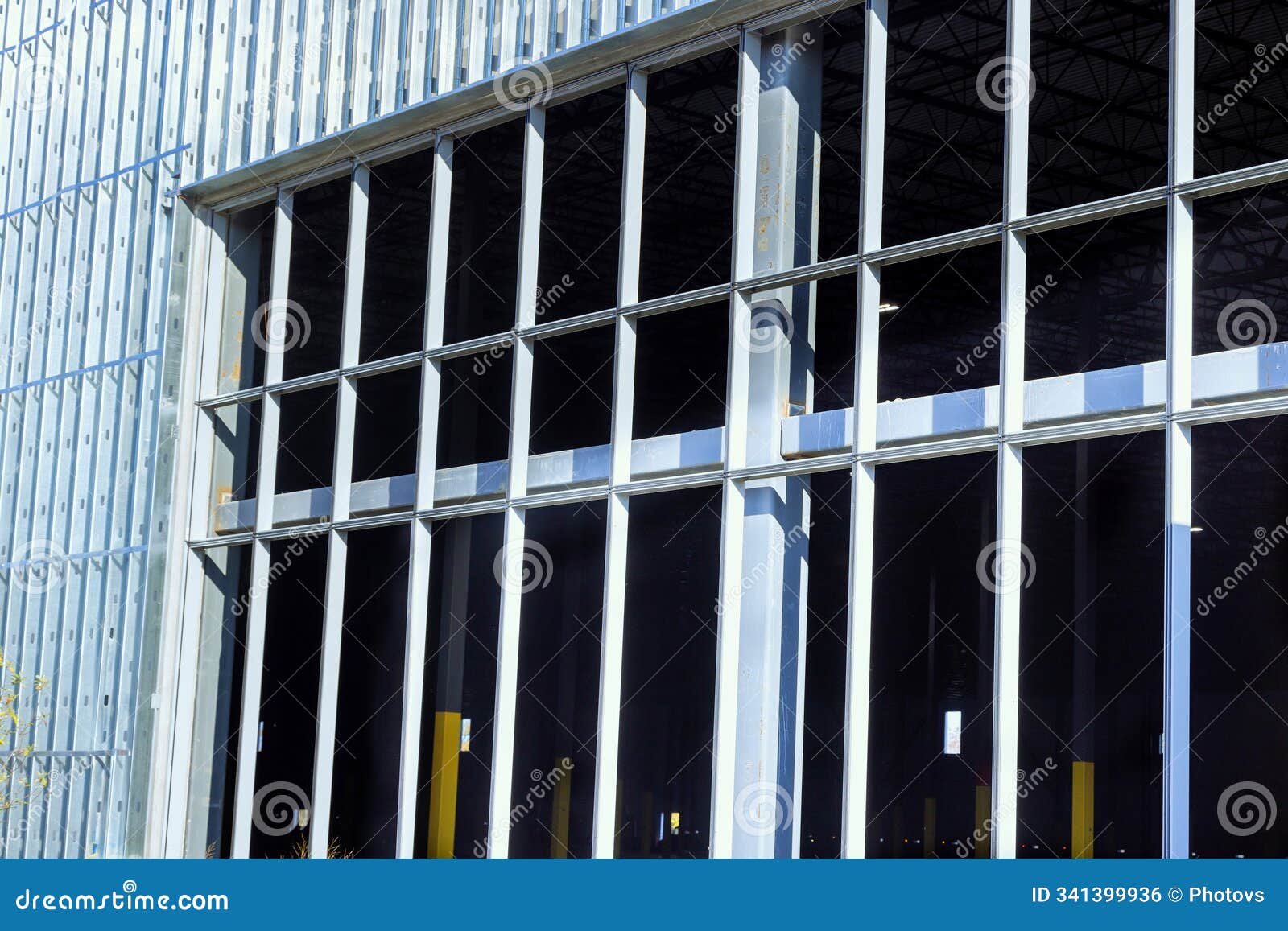 Building Structures are Constructed Using Steel Metal Beams a Profiles ...