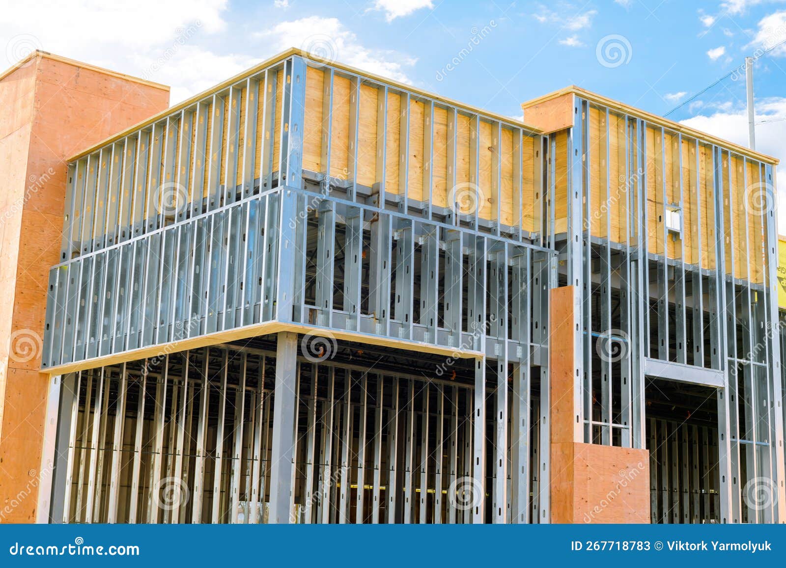 Building Structures Made of Steel with a Solid Strength Stock Image ...