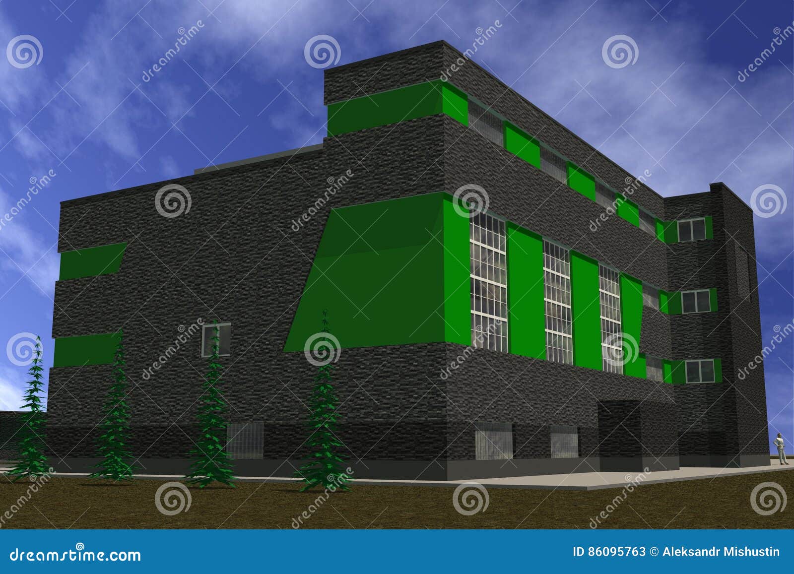 Building in the Style of Constructivism Stock Illustration ...
