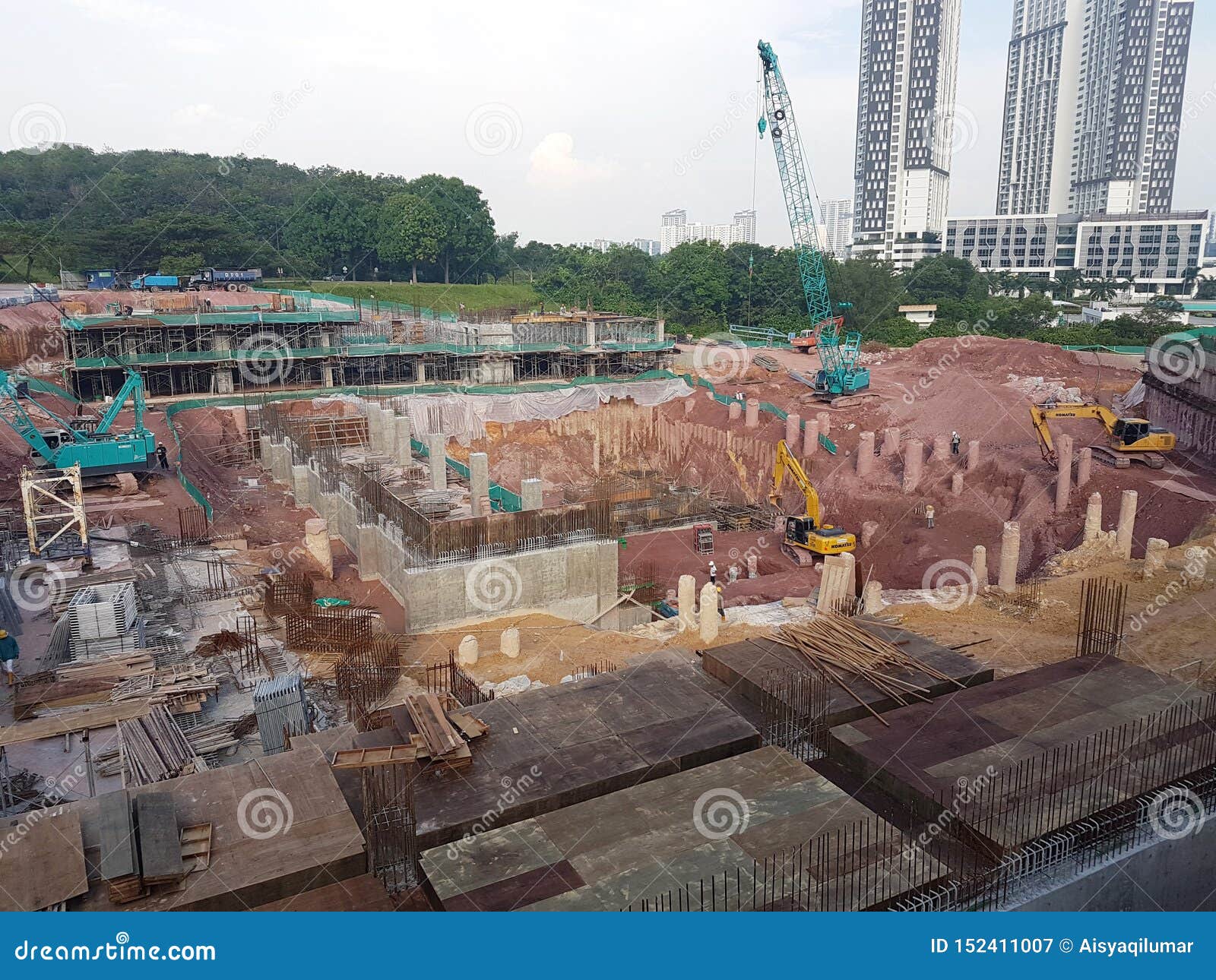 Building Substructure and Super-structure Under Construction Using the ...