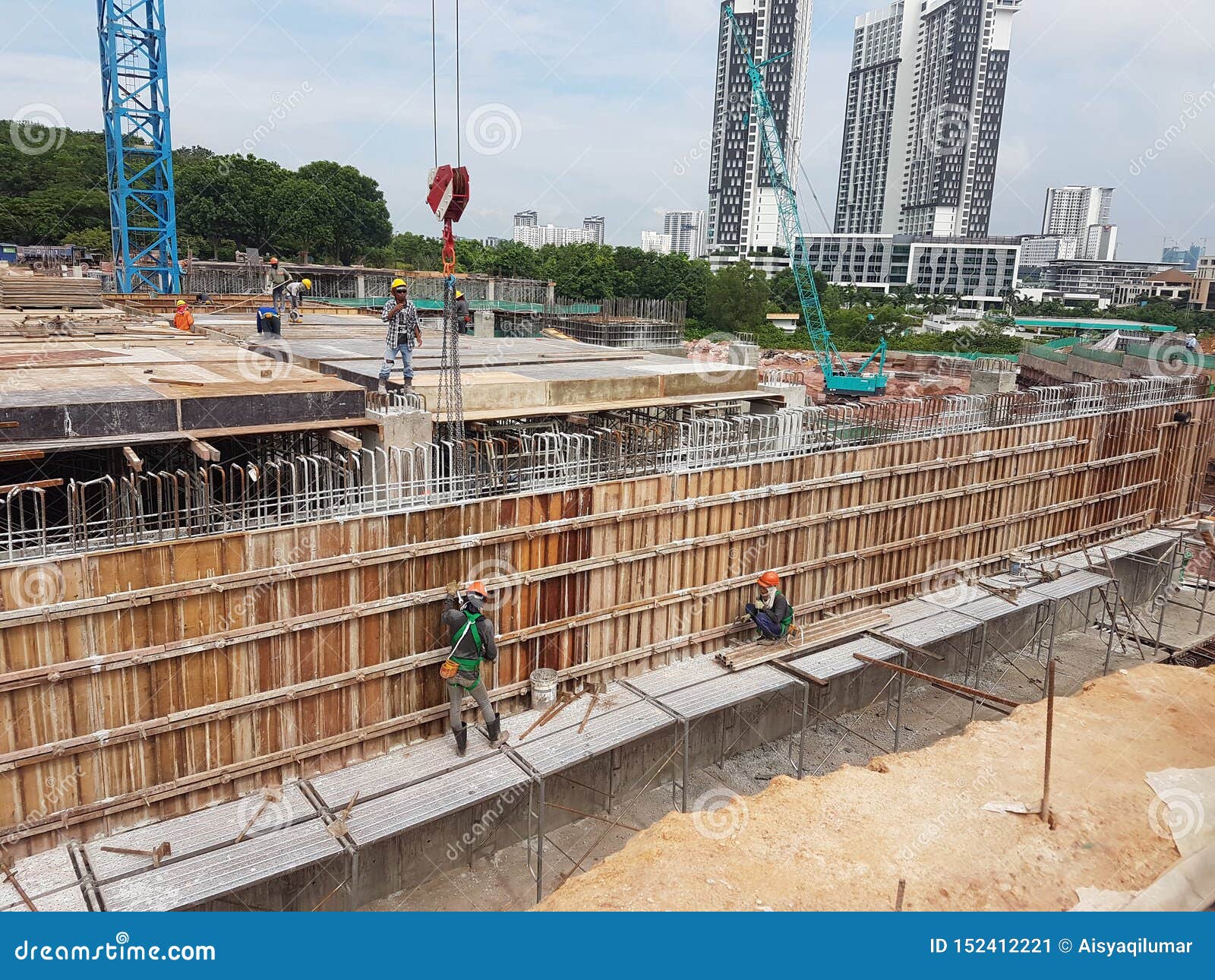 Building Substructure and Super-structure Under Construction Using the ...