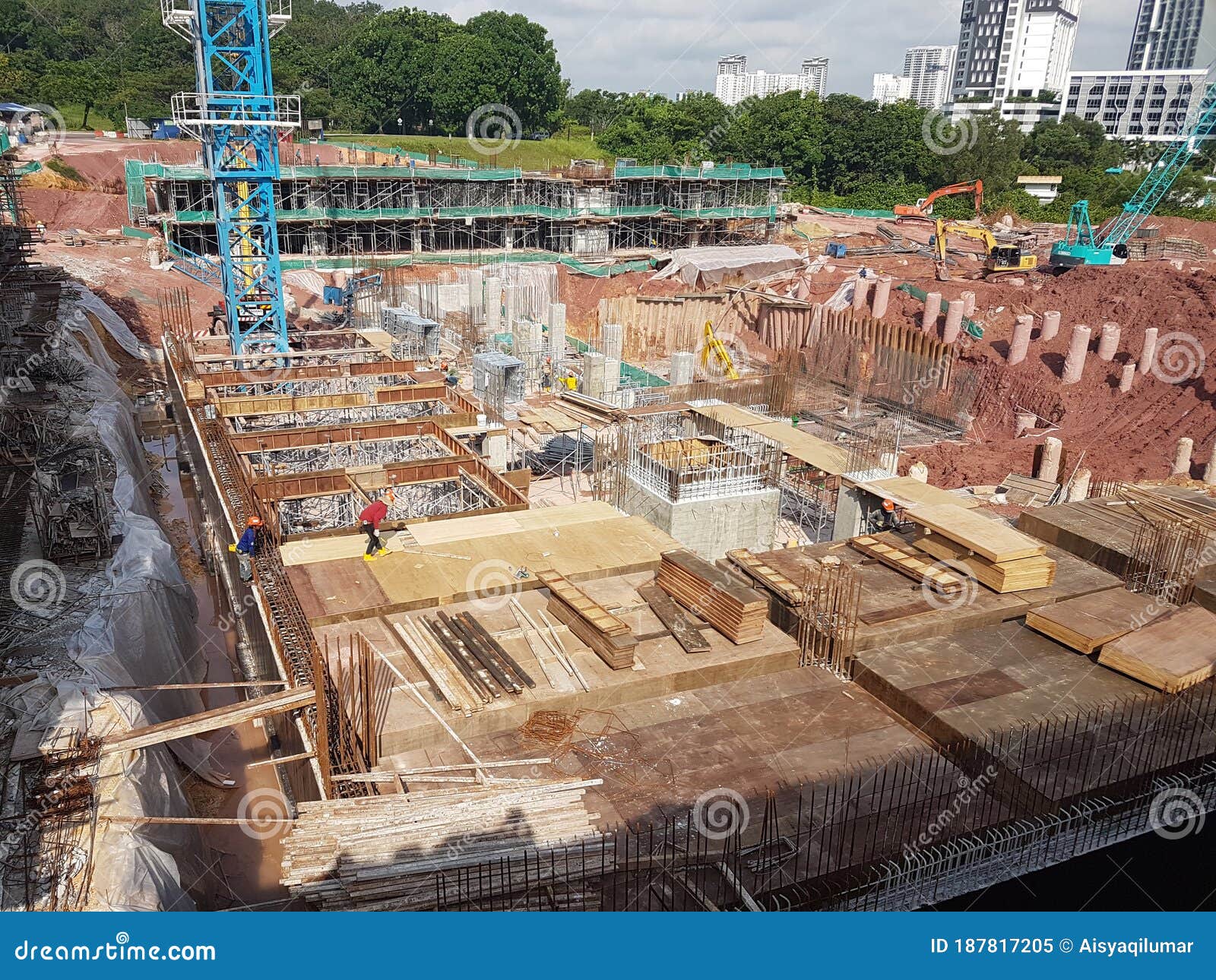 Building Substructure and Super-structure Under Construction Using the ...