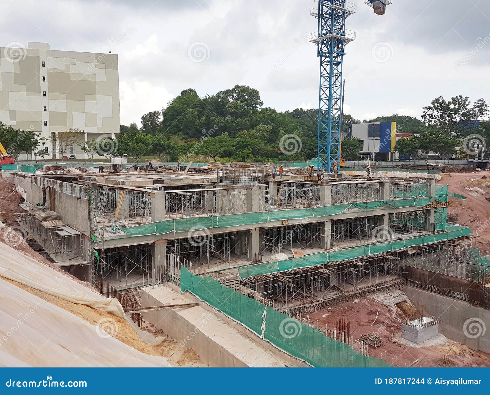 Building Substructure and Super-structure Under Construction Using the ...