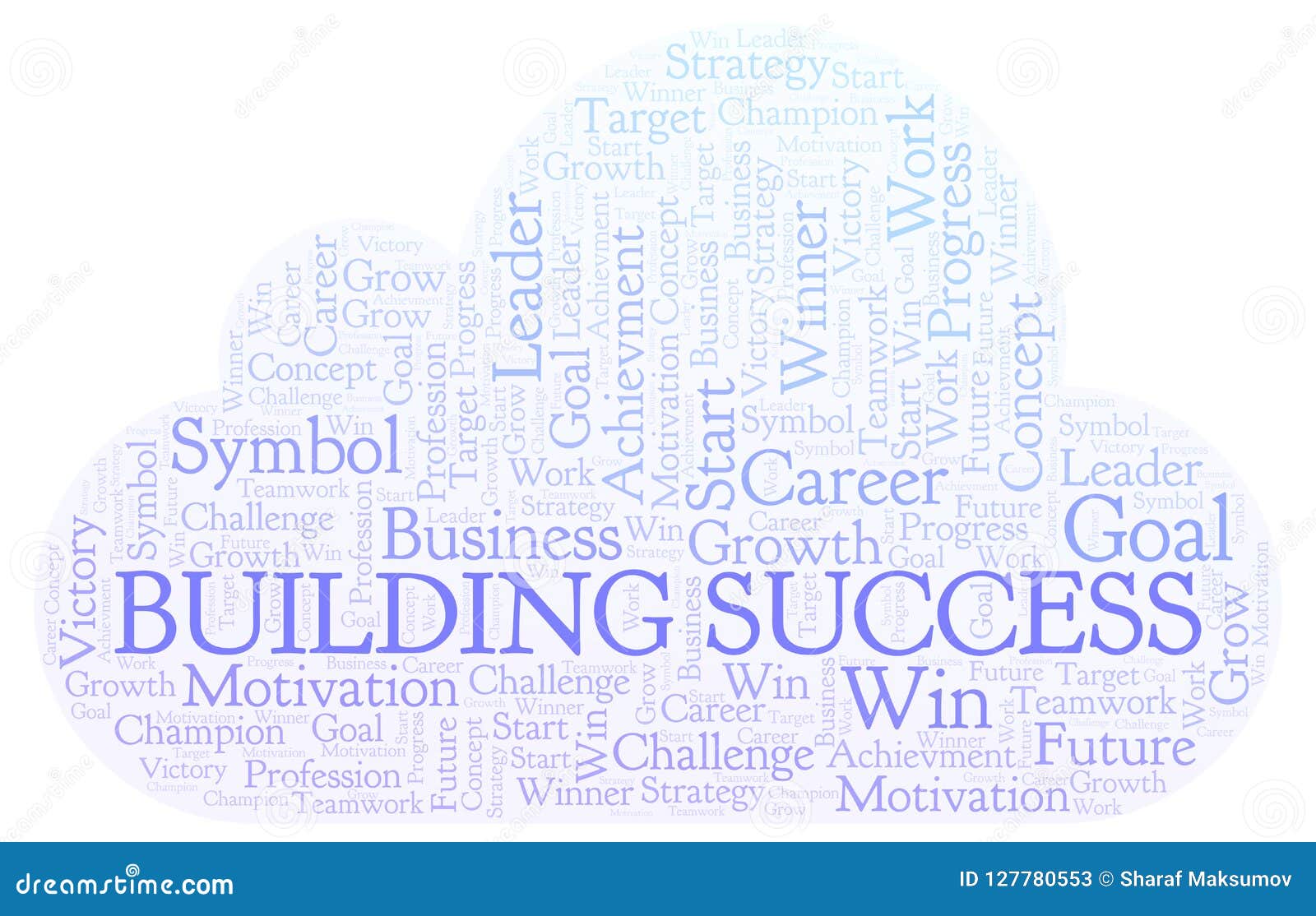 Building Success Word Cloud. Stock Illustration - Illustration of ...