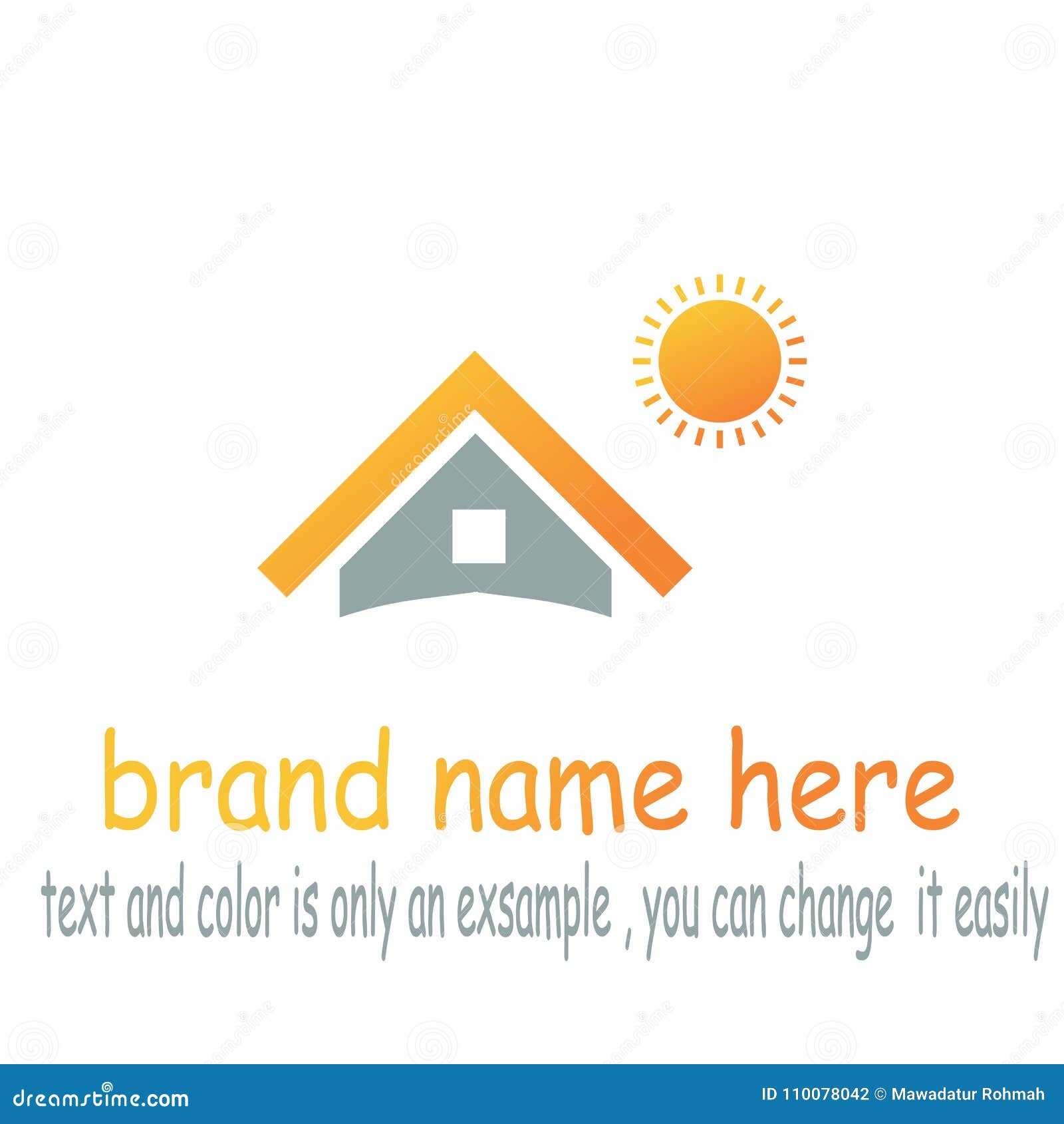 Building sun logo stock vector. Illustration of recycle - 110078042