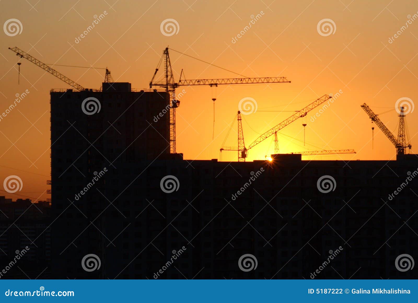 Building on the sunset stock photo. Image of fiery, civic - 5187222
