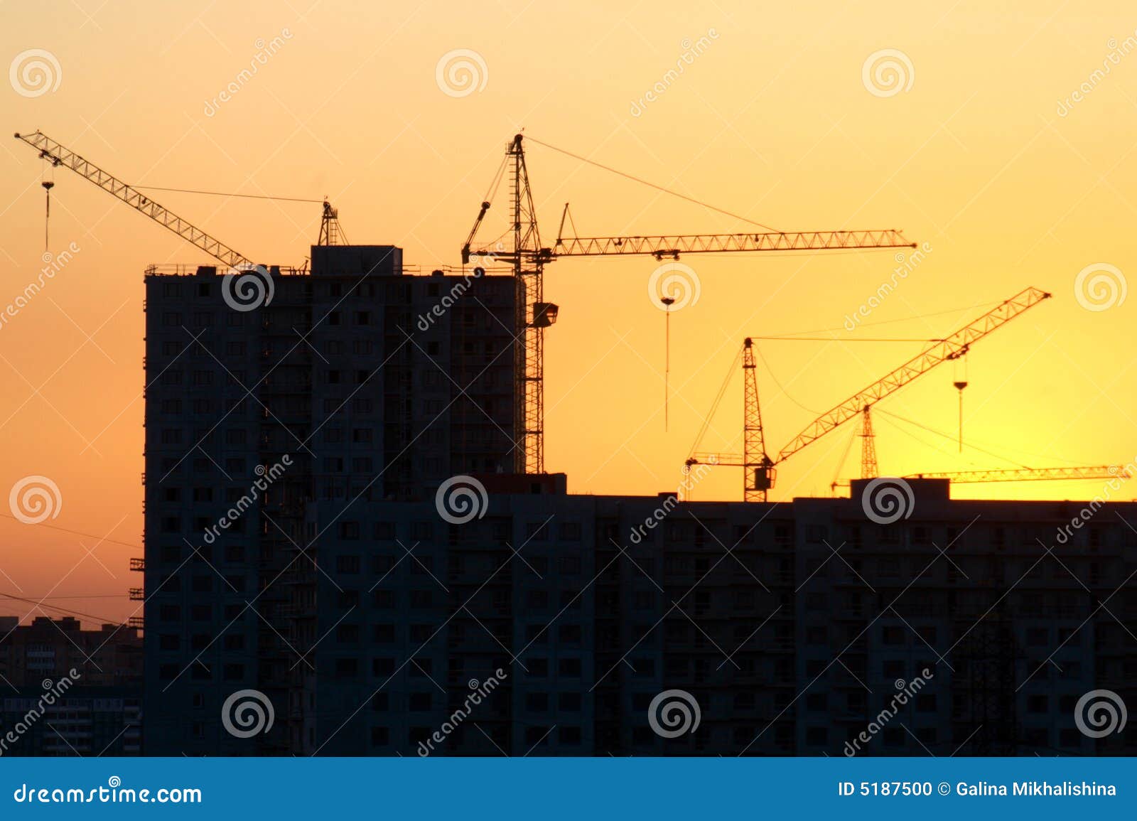 Building on the sunset stock photo. Image of civil, design - 5187500