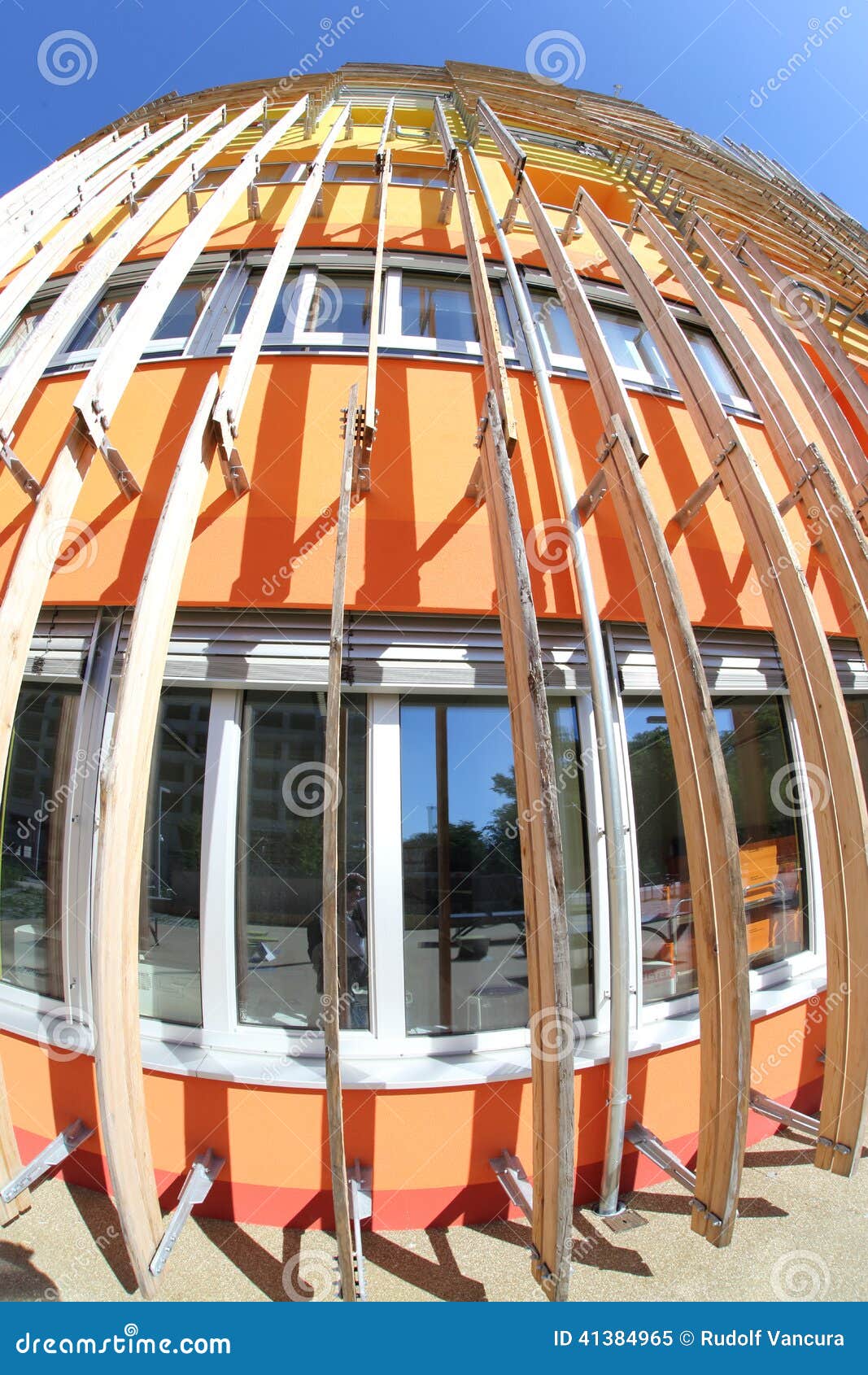 Building with sunshades stock image. Image of facade - 41384965