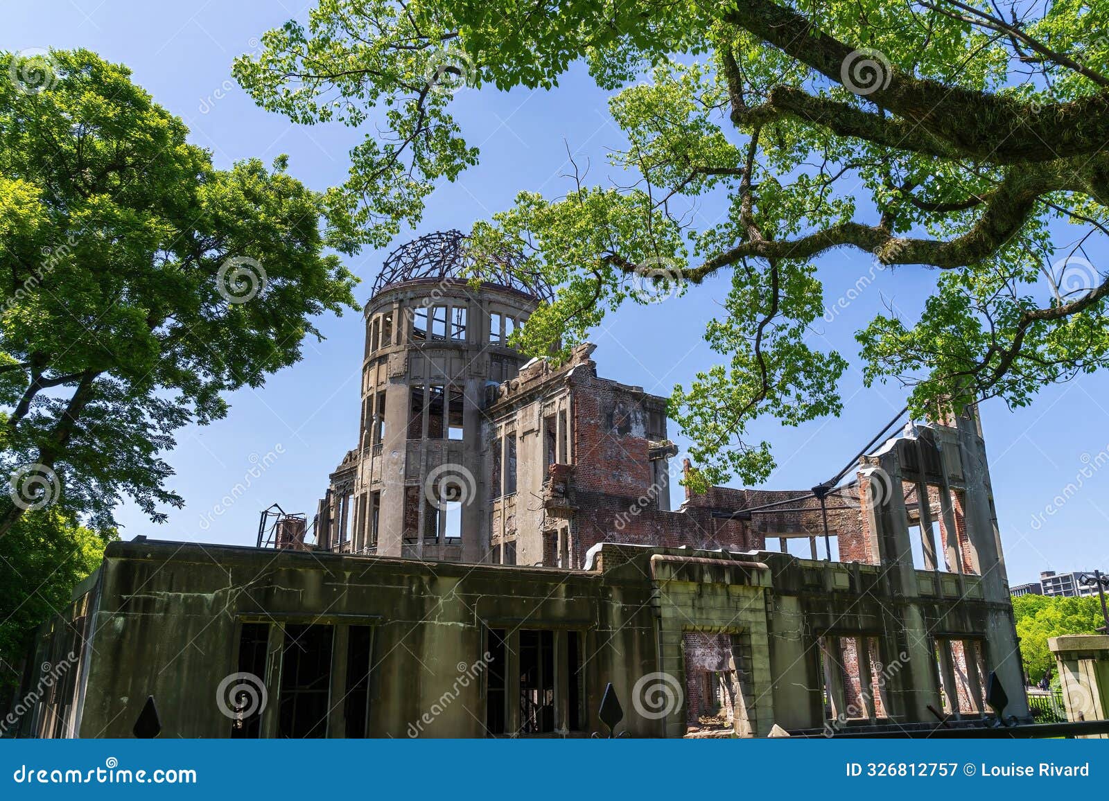 Building that Survived the Atomic Bomb Stock Image - Image of ruin ...