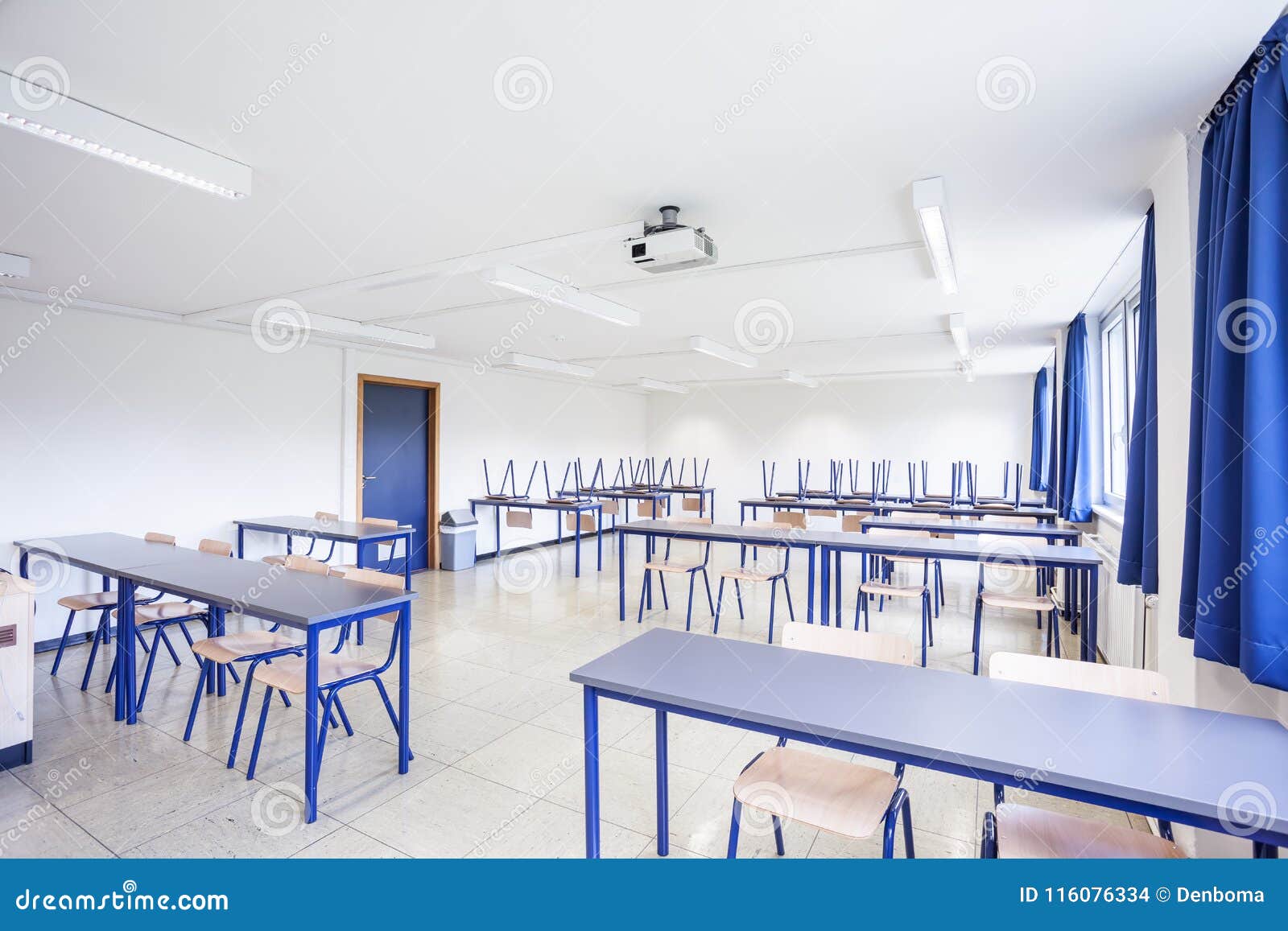 An normal classroom stock photo. Image of chair, board - 116076334