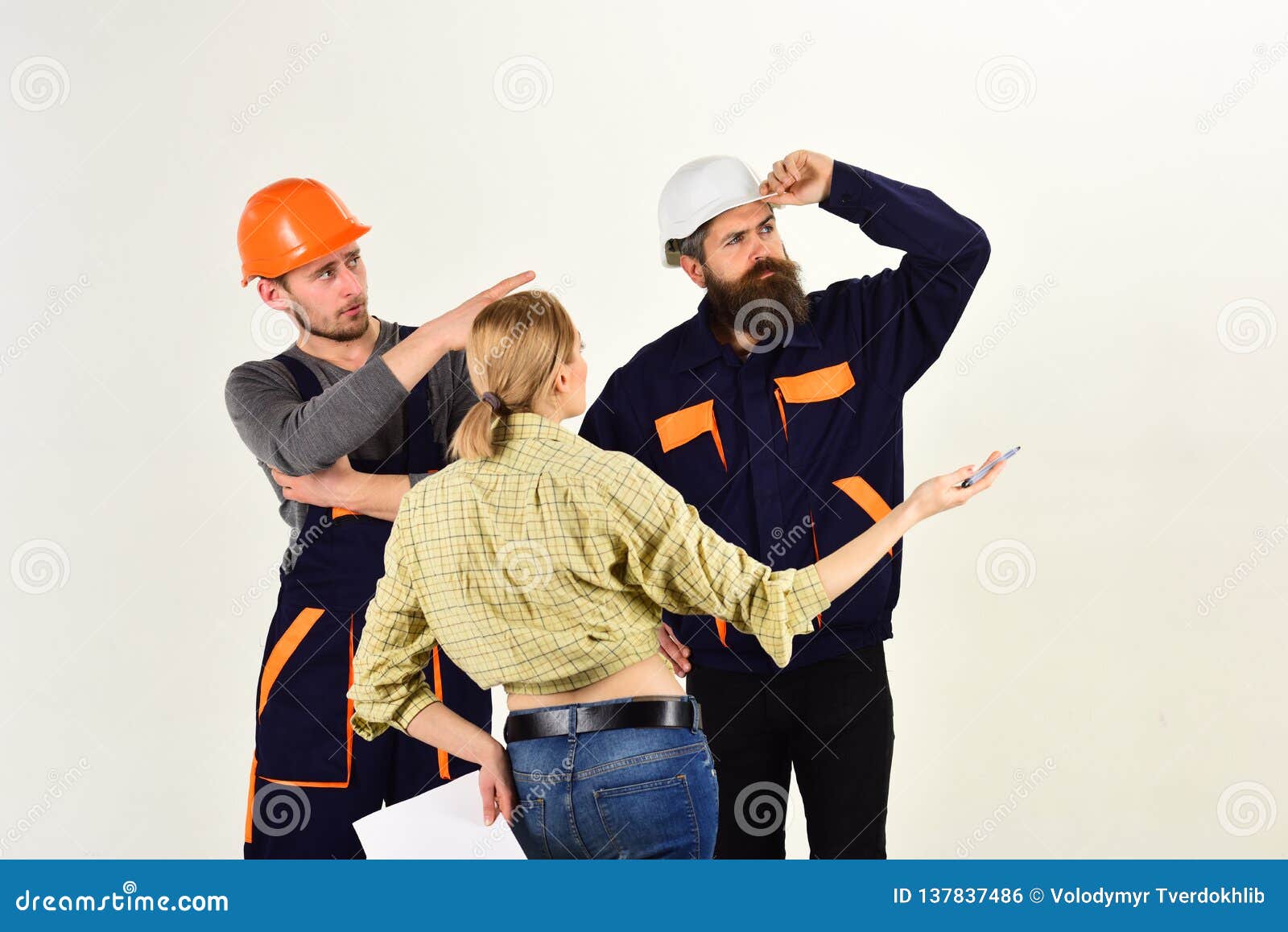 We are into Building Things. Group of Constructing Engineers or ...