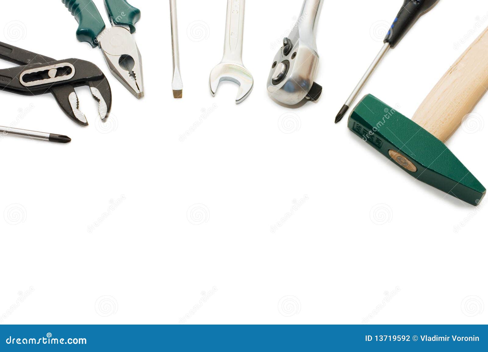 Building Tools Isolated on White Background Stock Photo - Image of ...