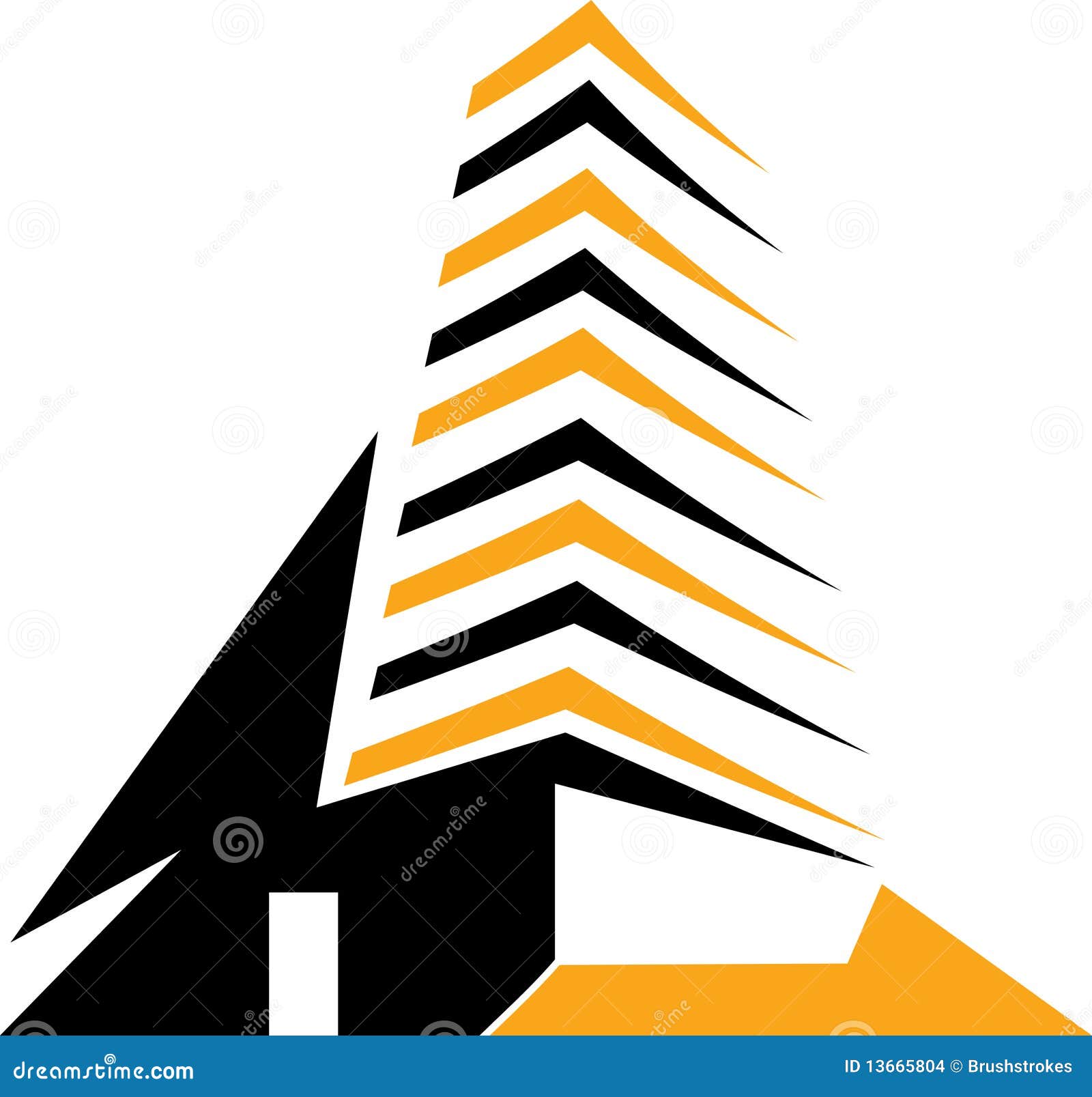 Building tower stock illustration. Illustration of exterior - 13665804