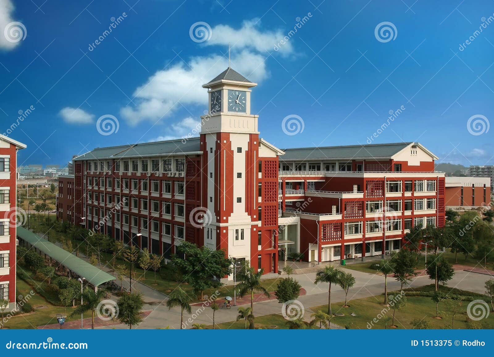 Building in Town stock image. Image of front, corporate - 1513375