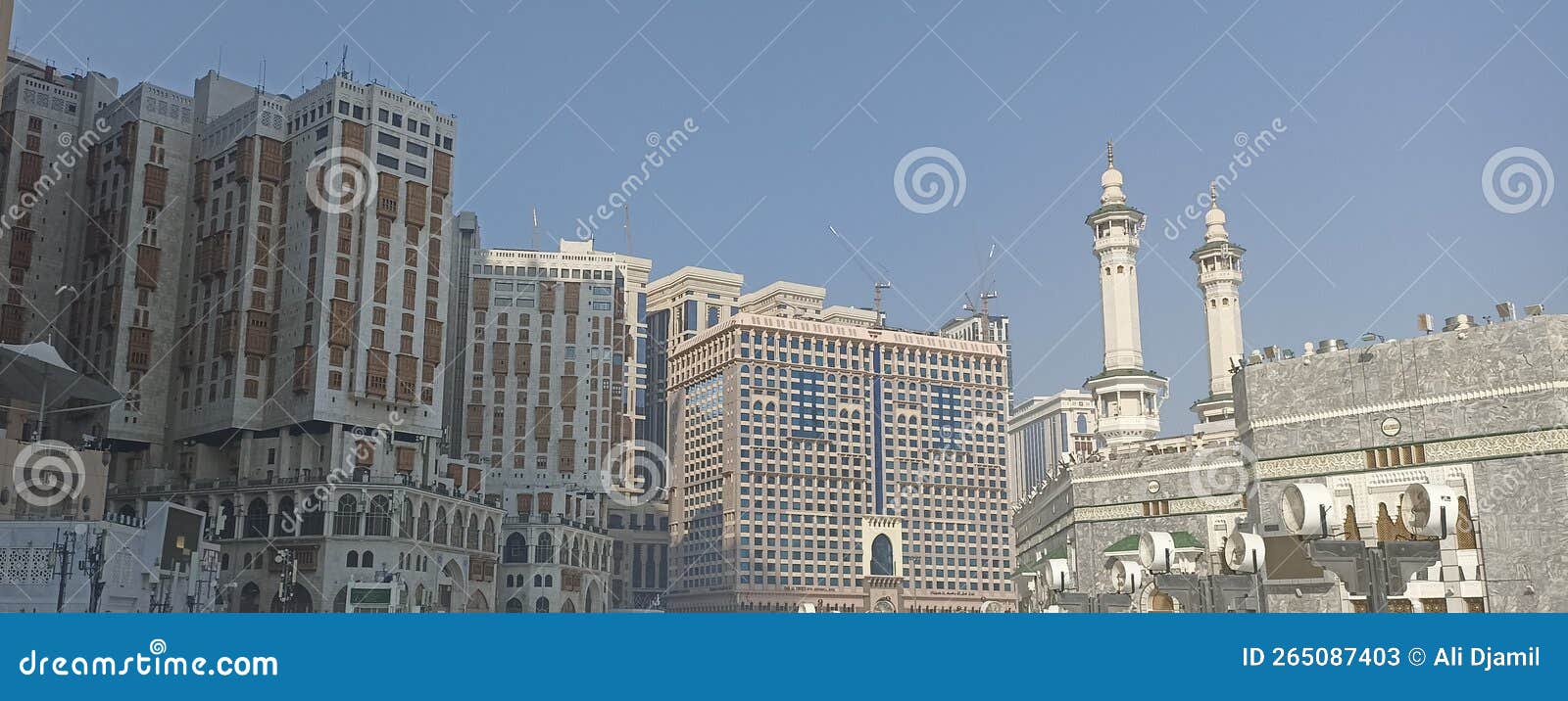 Building town in makkah stock image. Image of facade - 265087403