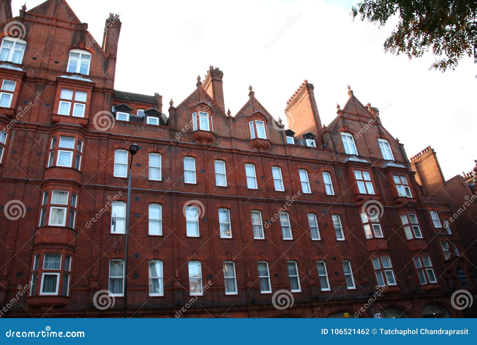 Building in town scene. stock photo. Image of background - 106521462
